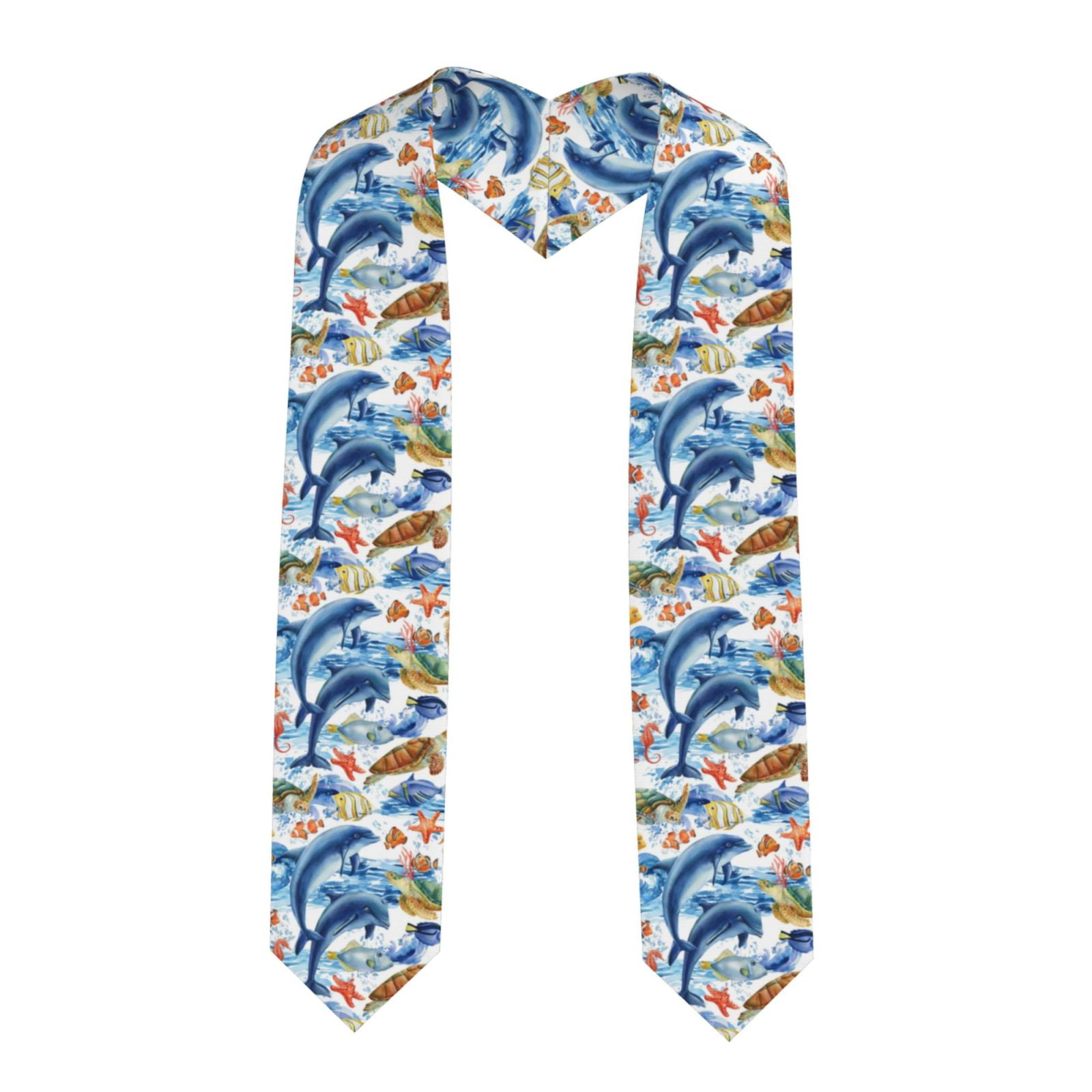 Coaee Marine Animals Graduation Stole, Unisex, 72" Long Graduation ...