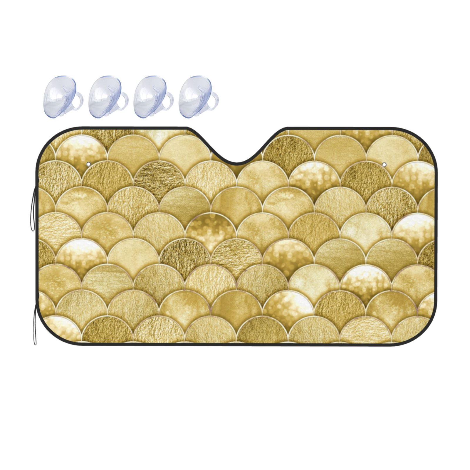 Coaee Mermaid Fish Scale for Car Sunshade Windshield Sun Shade Reflect ...
