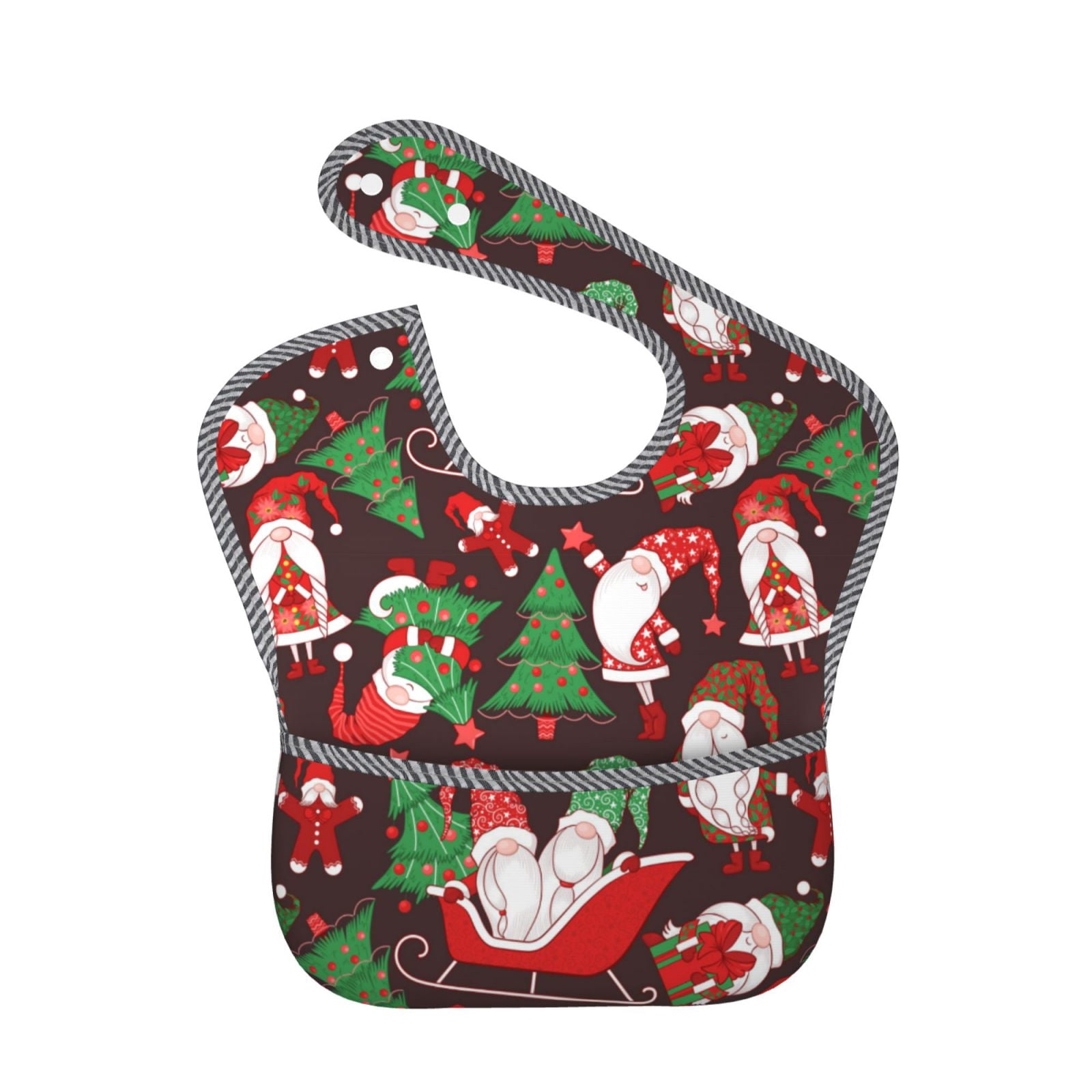 Coaee Merry Christmas1 for Proof Baby Bib with Food Catcher,Waterproof ...