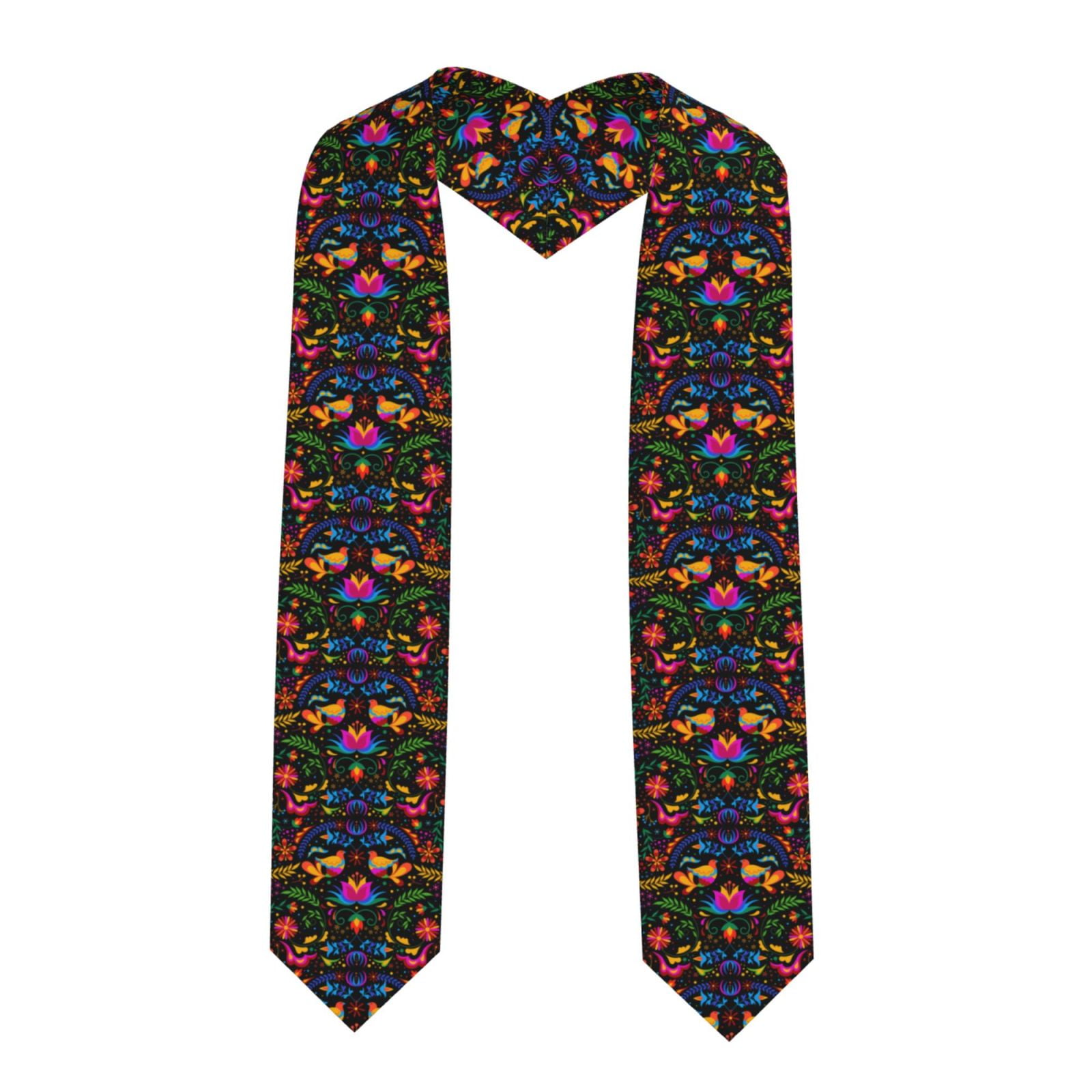 Coaee Mexican Flower Traditional1 Graduation Stole, Unisex, 72" Long ...