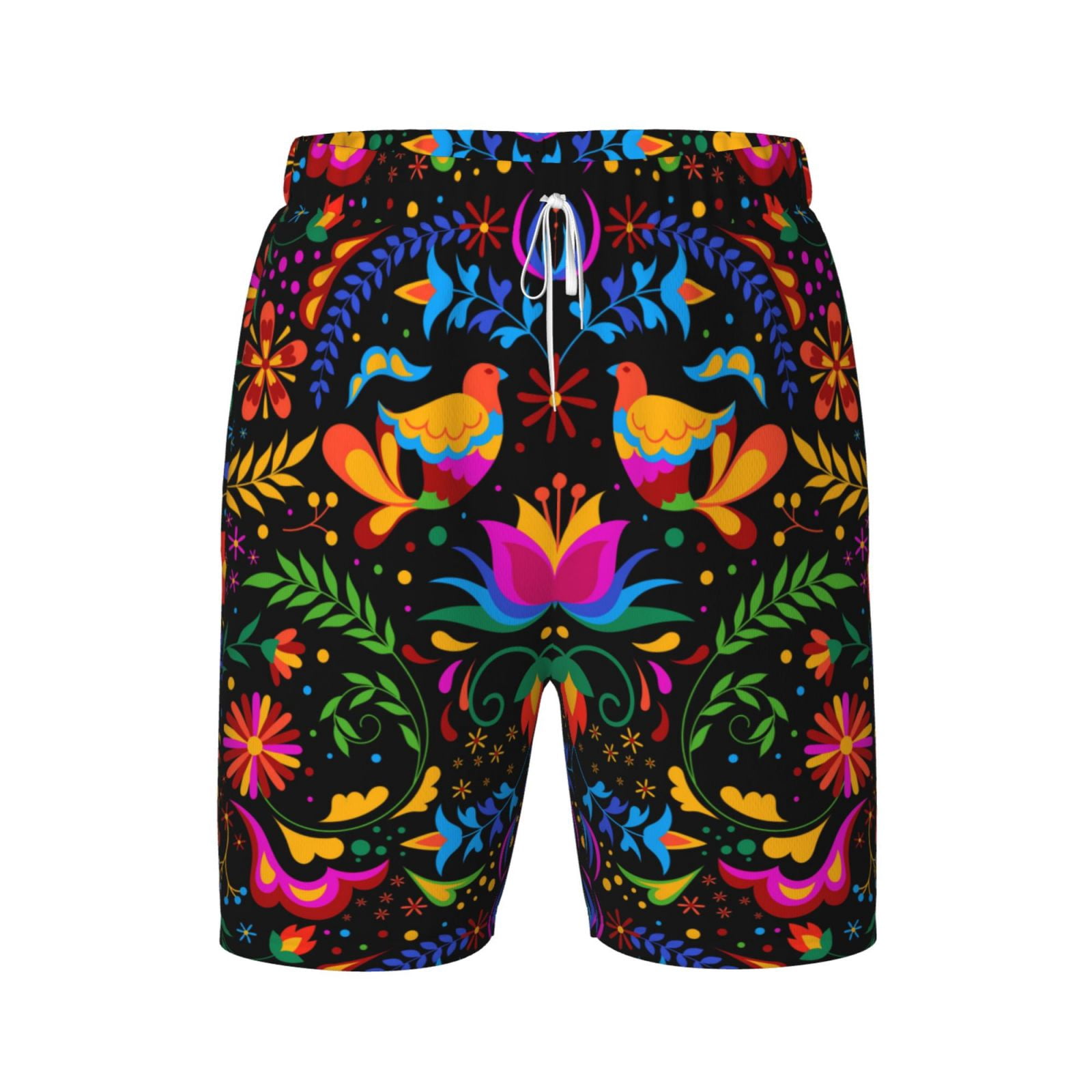 Coaee Mexican Flower Traditional1 for Boys Swim Trunks Compression ...