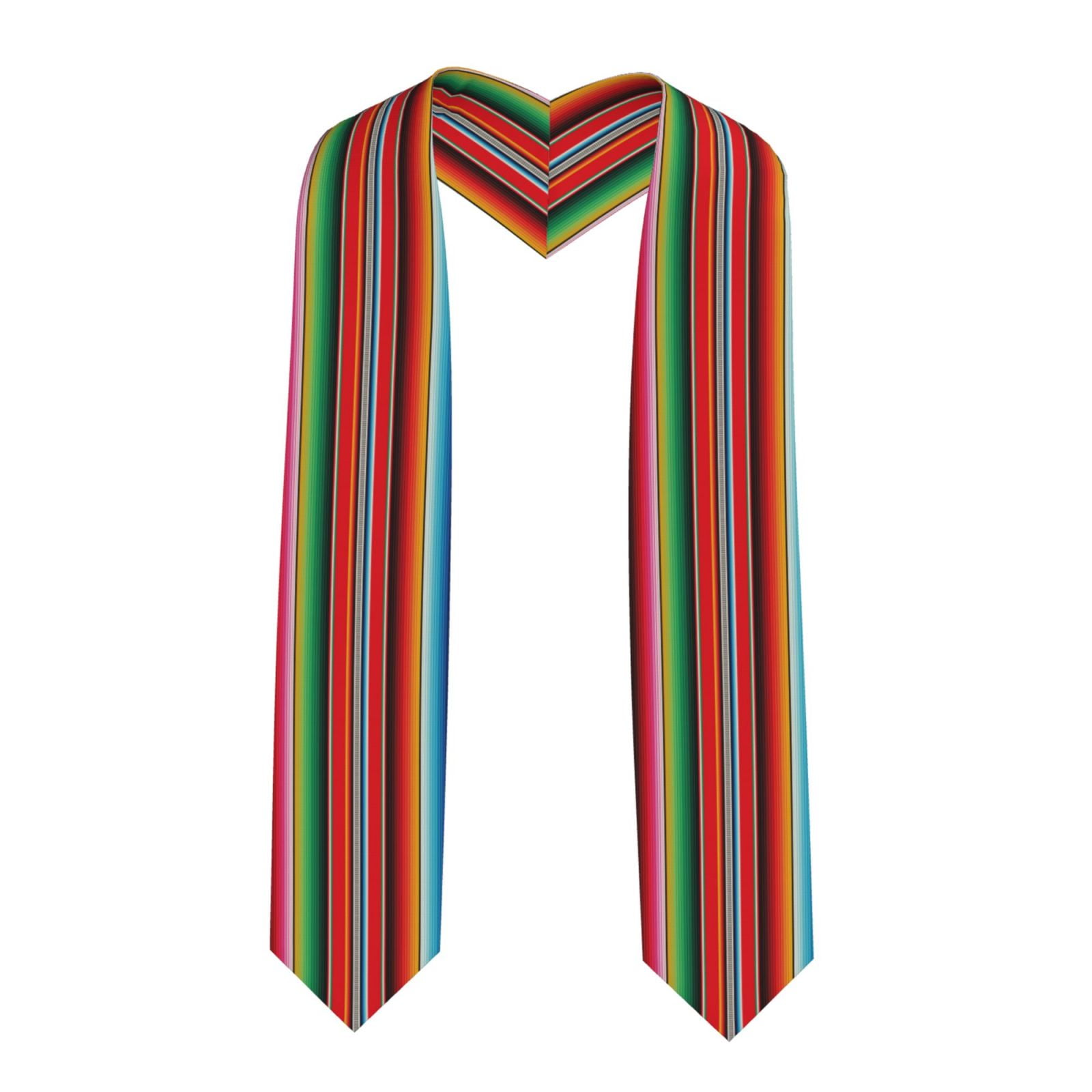 Coaee Mexican Serape Blanket Stripes Graduation Stole, Unisex, 72" Long ...