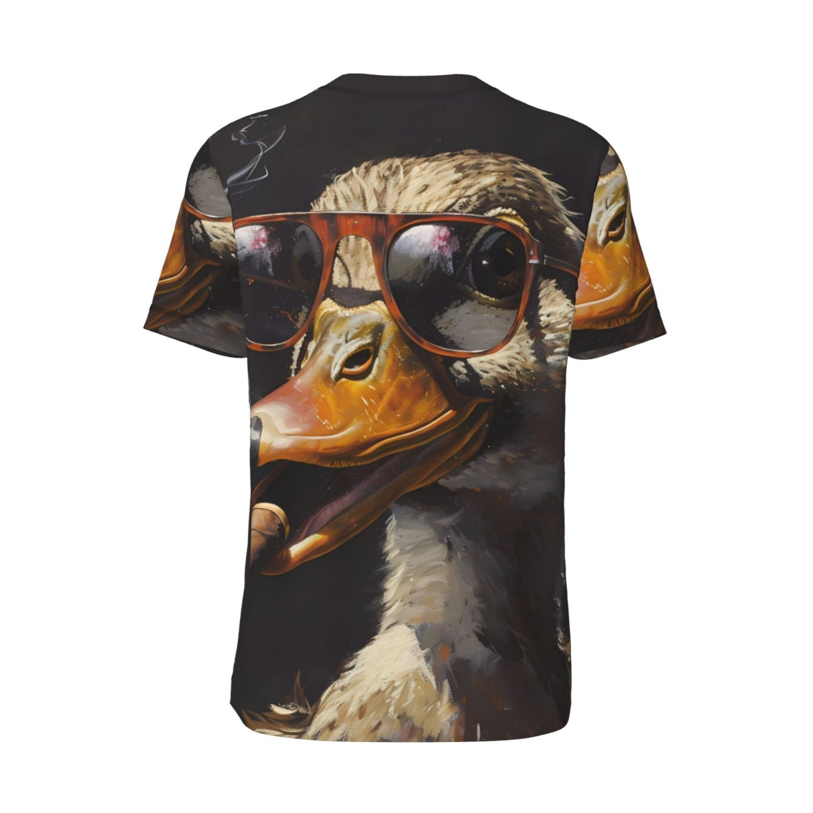 Coaee Modern Funny Duck for Men's Baseball T-shirt Casual Short Sleeve ...