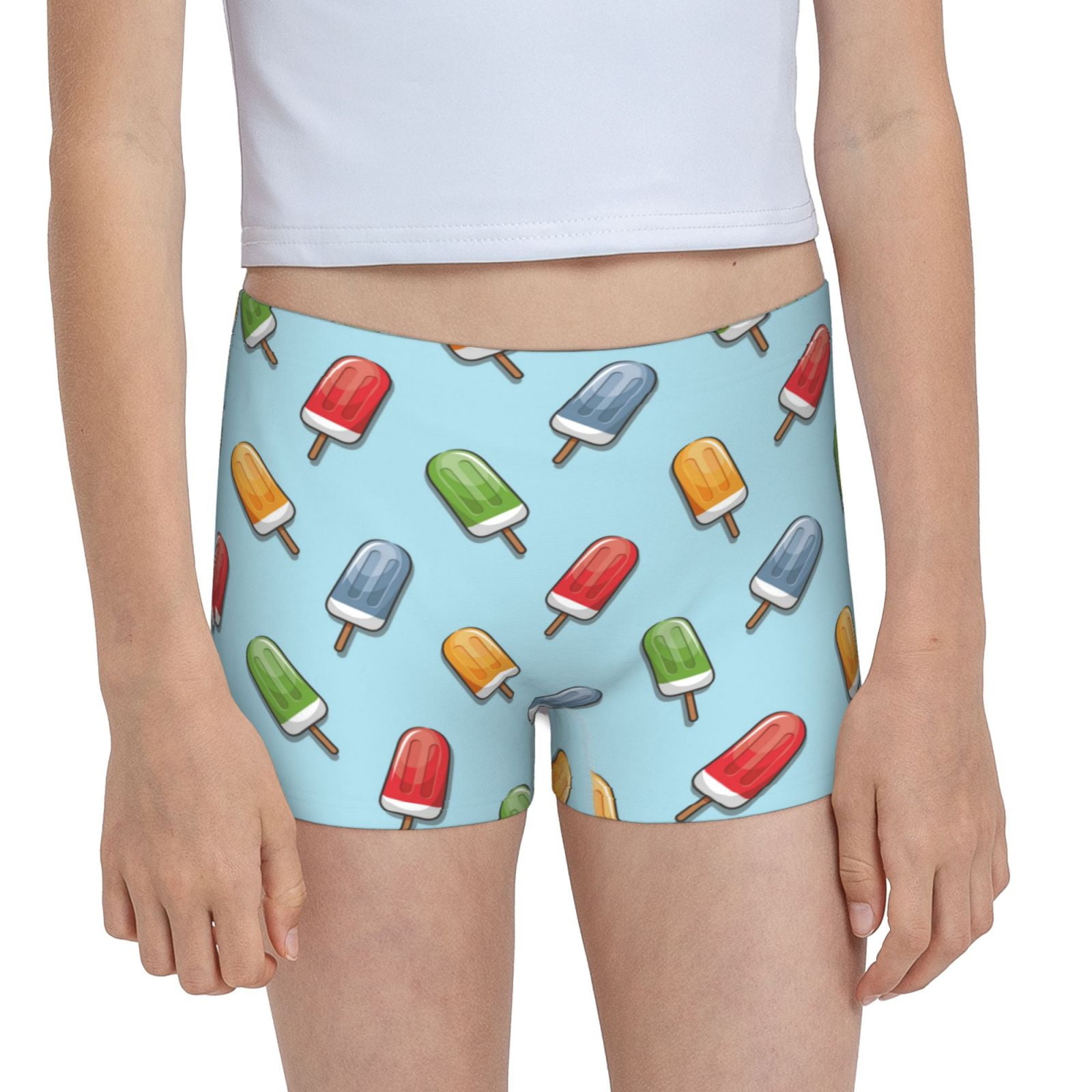 Coaee Modern Ice Cream for Girl's Cotton Boxer Briefs Soft and ...