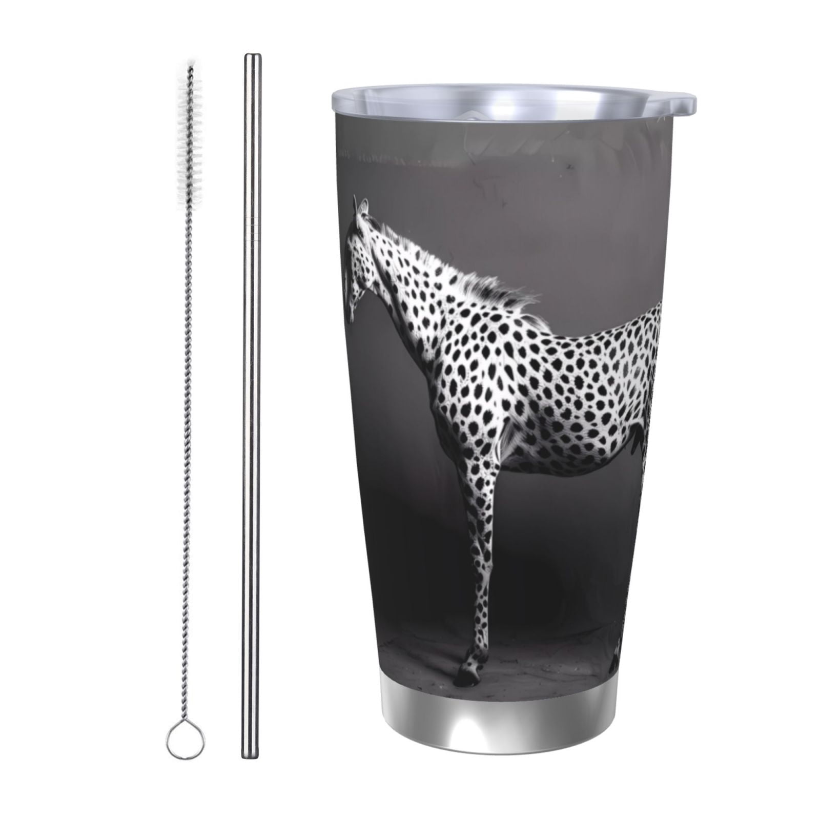 Coaee Monochrome Leopard Horse for 20oz Insulated Kettle Water Bottle ...