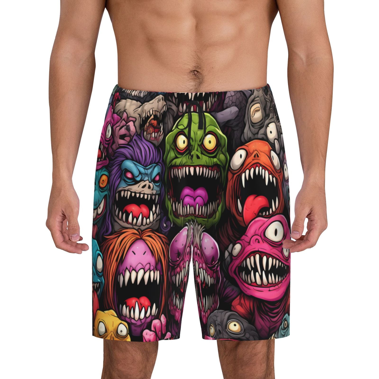 Coaee Monstrous Cartoon Characters for Men's Pajama Pants, Sleep Pajama ...