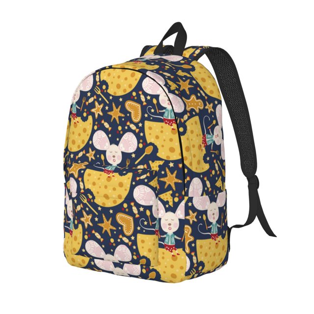 Coaee Mouse Cheese for Canvas Backpack for Hiking, Camping, Traveling ...