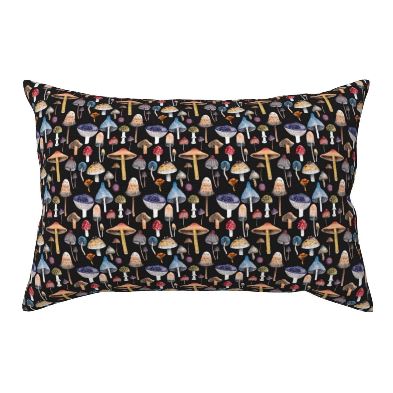 Coaee Mushrooms and Leaves for Envelope Opening Pillowcase,Soft Long ...