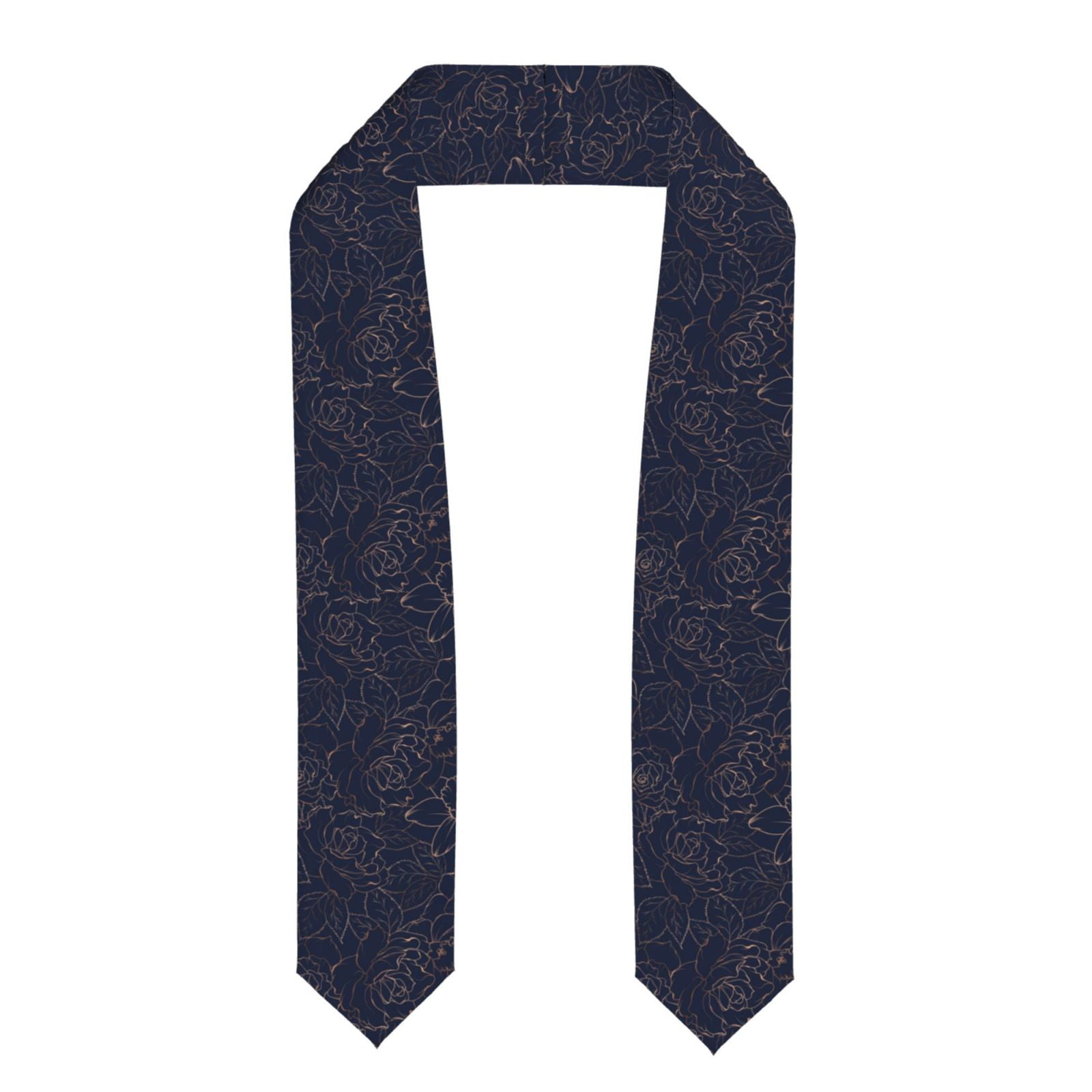 Coaee Navy Dark Blue Graduation Stole, Unisex, 72" Long Graduation ...