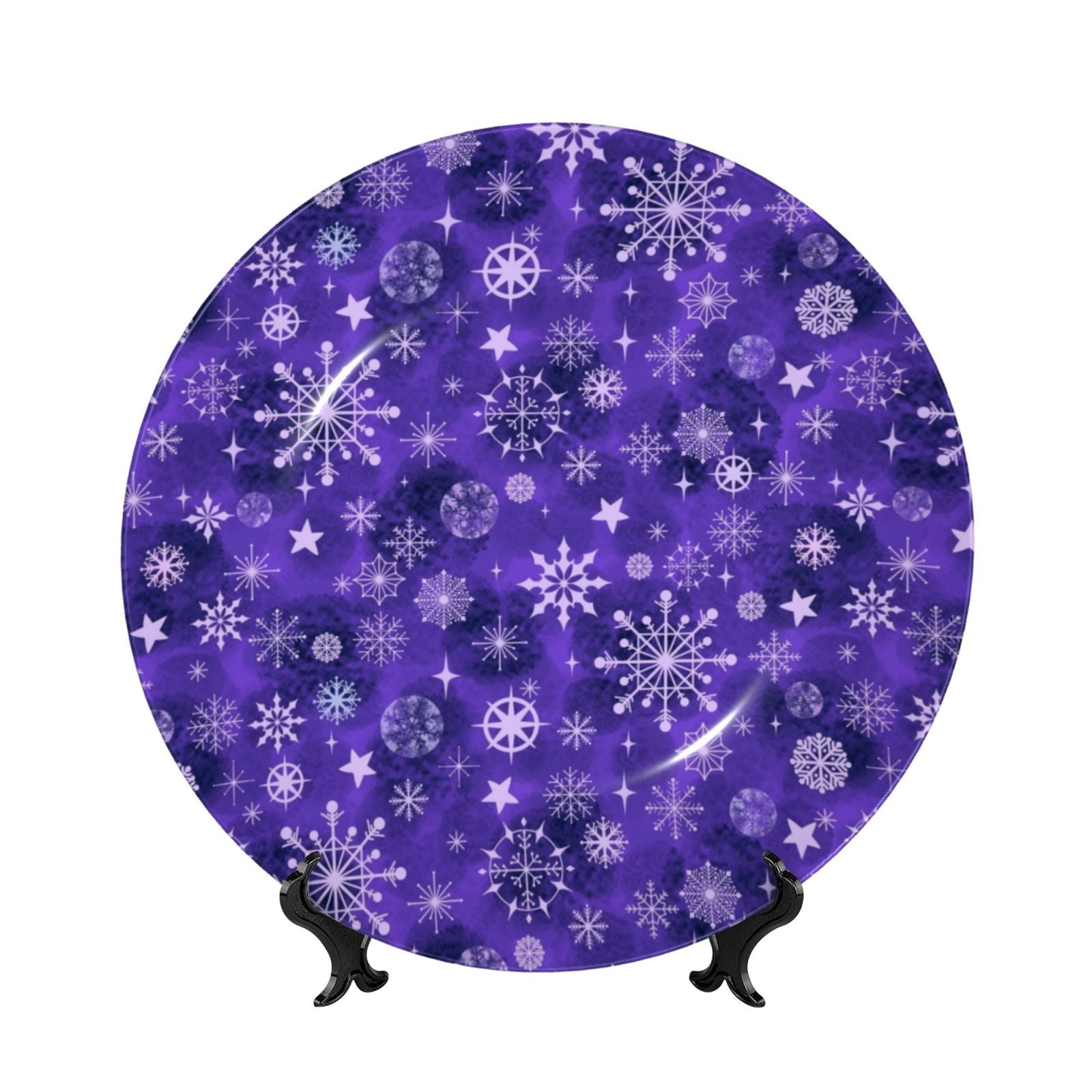 Coaee New Year Snowflakes for Bone China Decorative Plate Decorative ...