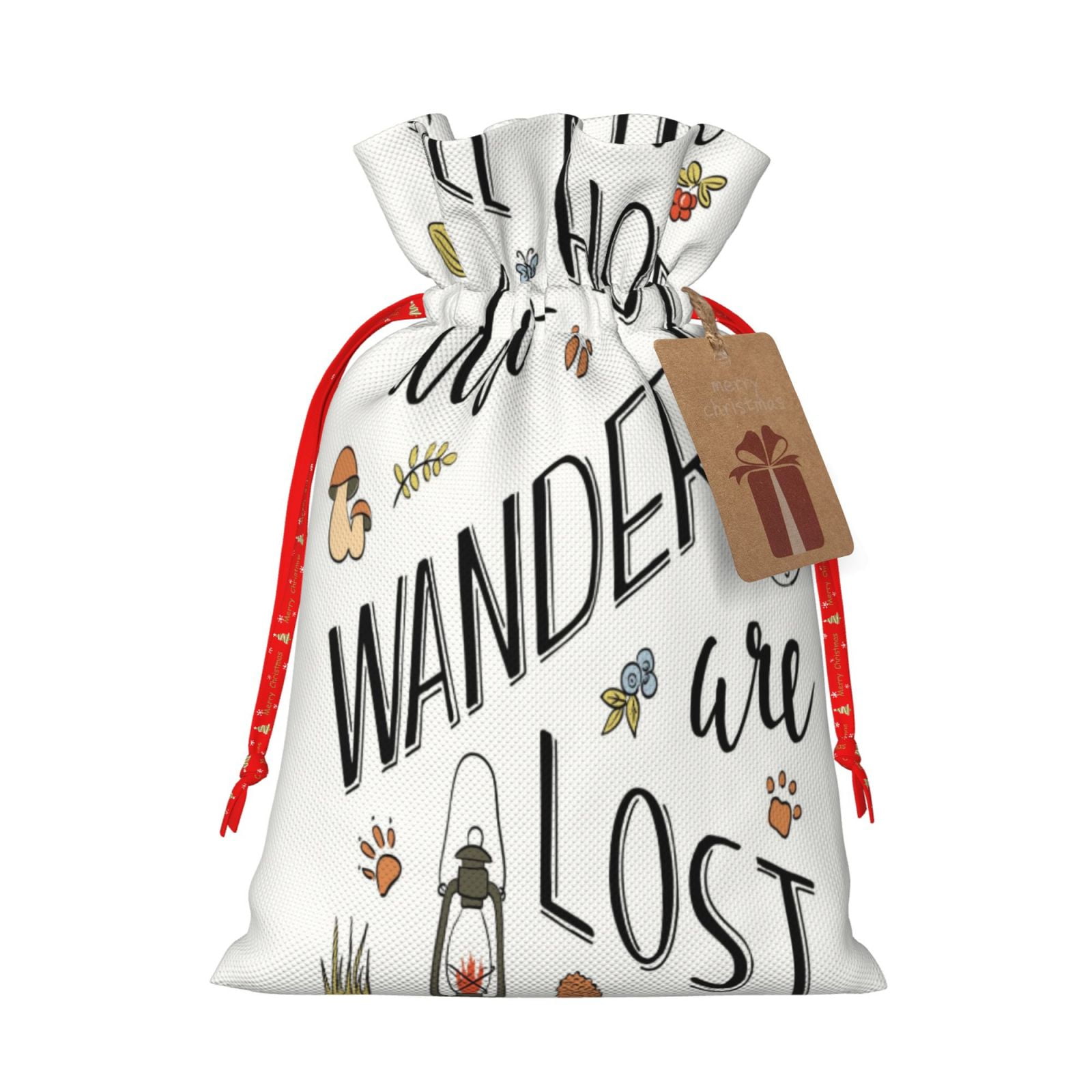 Coaee Not All Those Who Wander Are Lost 3 for Christmas Linen Bags with ...
