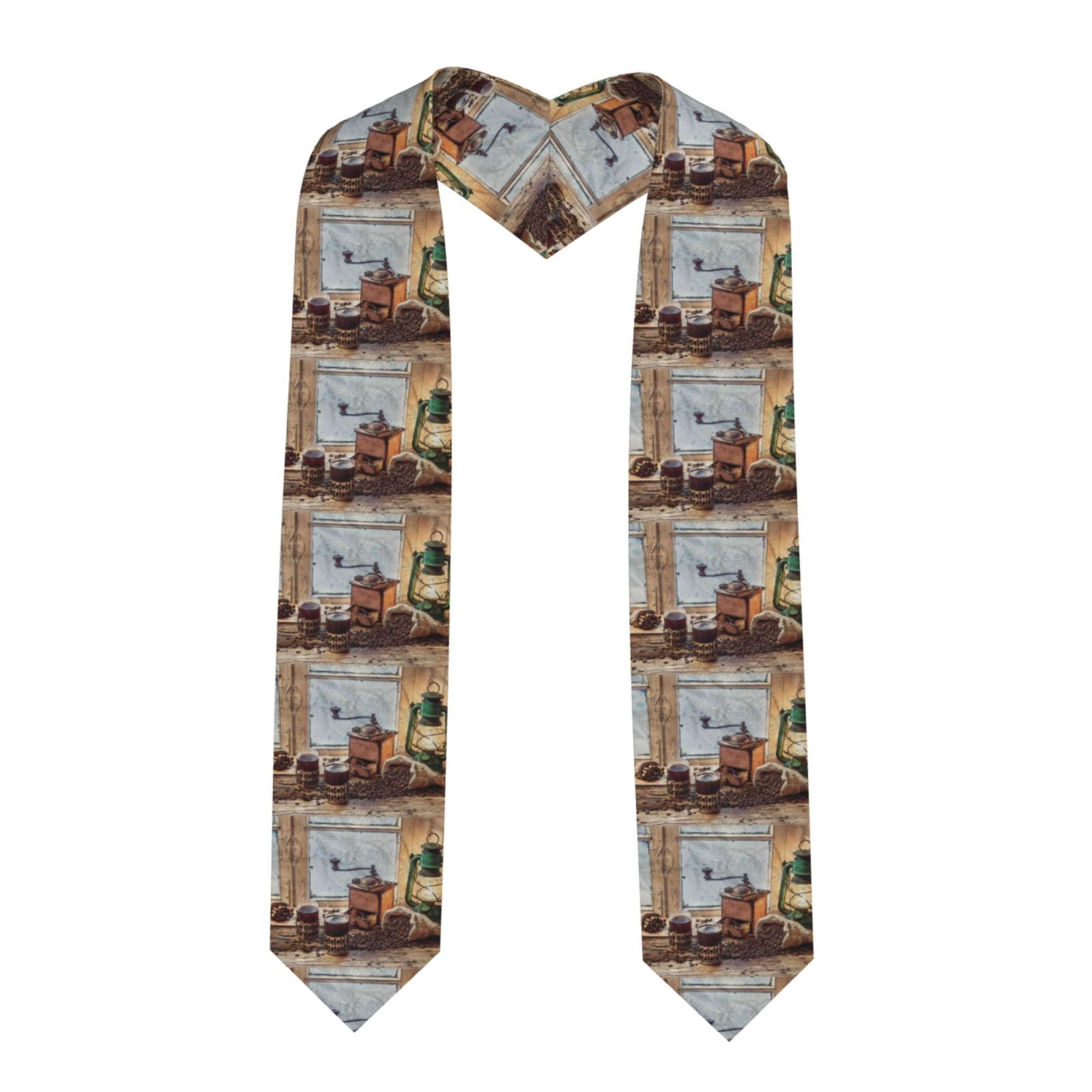 Coaee Oil Lamp Coffee Beans Graduation Stole, Unisex, 72" Long ...