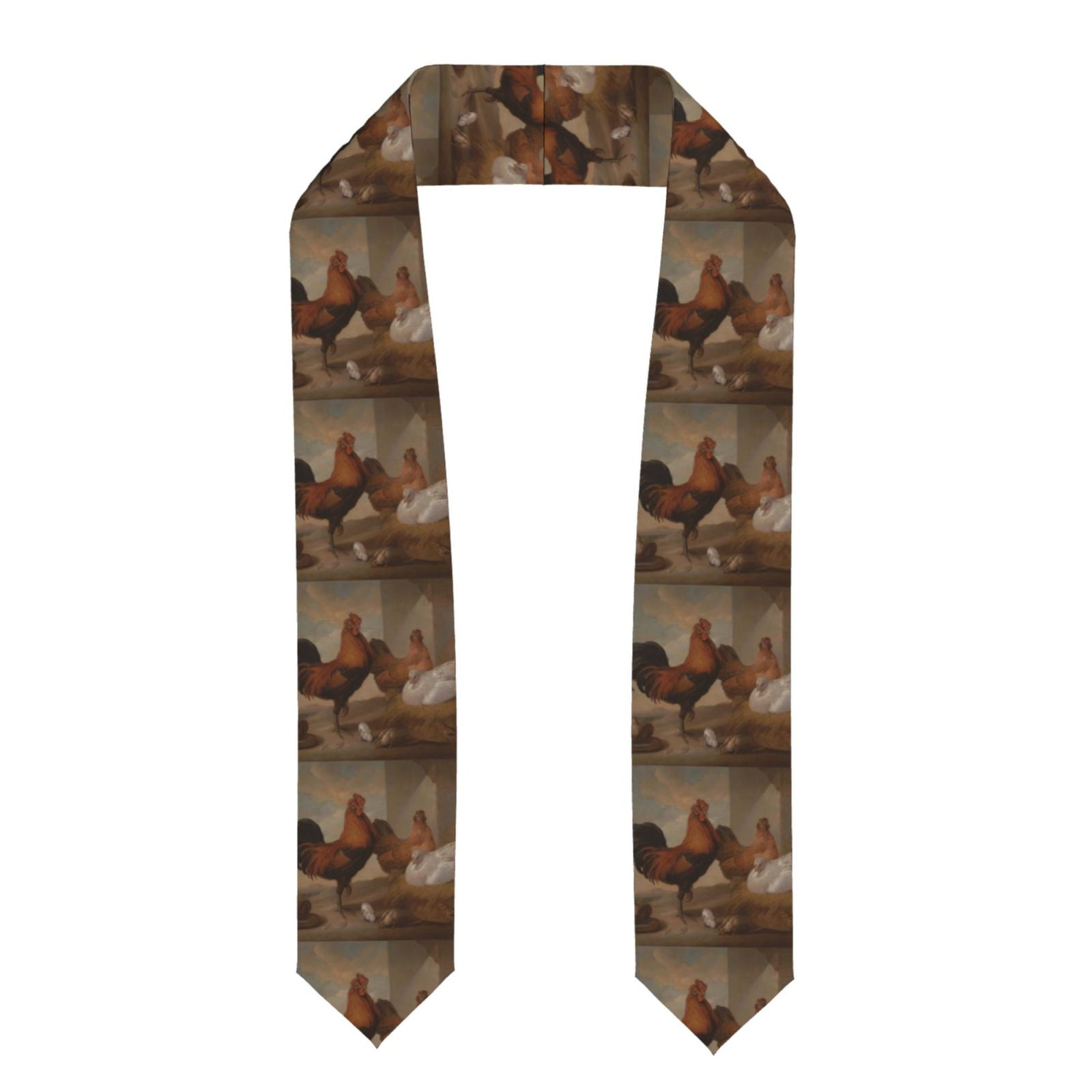 Coaee Oil Painting Chicken And Duck Graduation Stole, Unisex, 72" Long ...