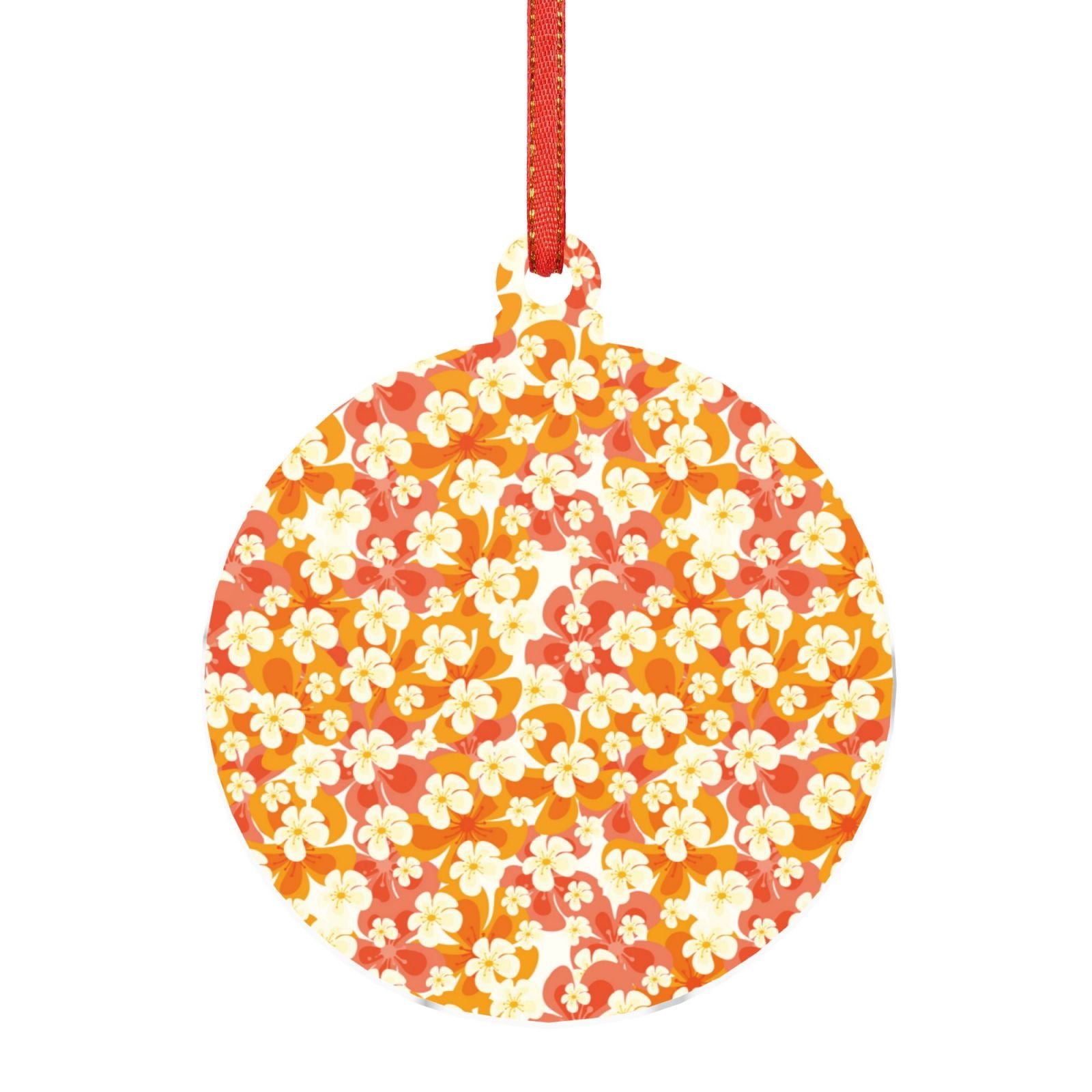 Coaee Orchids Flowers for Acrylic Ornament Funny Santa Claus Christmas ...