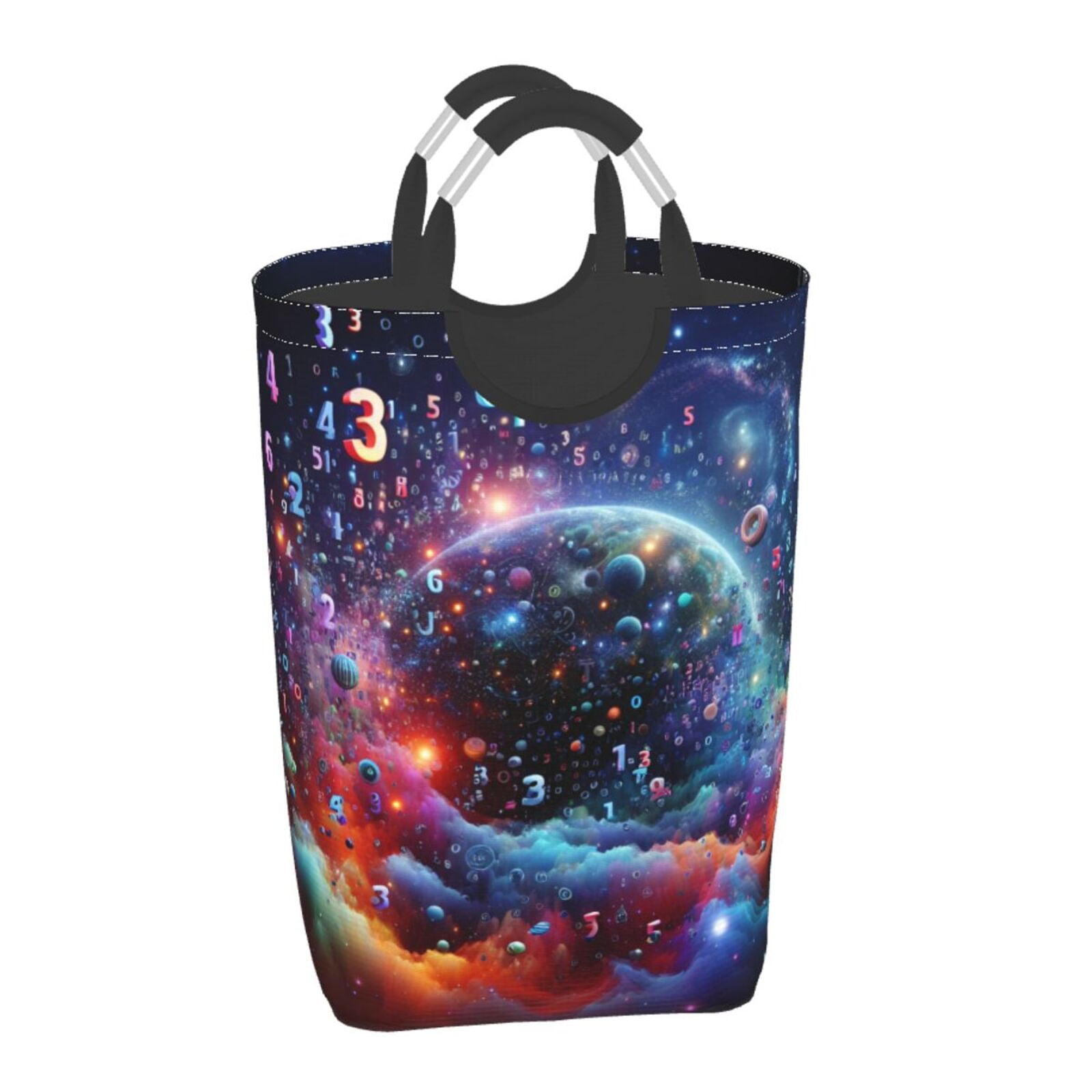 Coaee Outer Space Floating Numbers And Letters for 50L Laundry Baskets ...