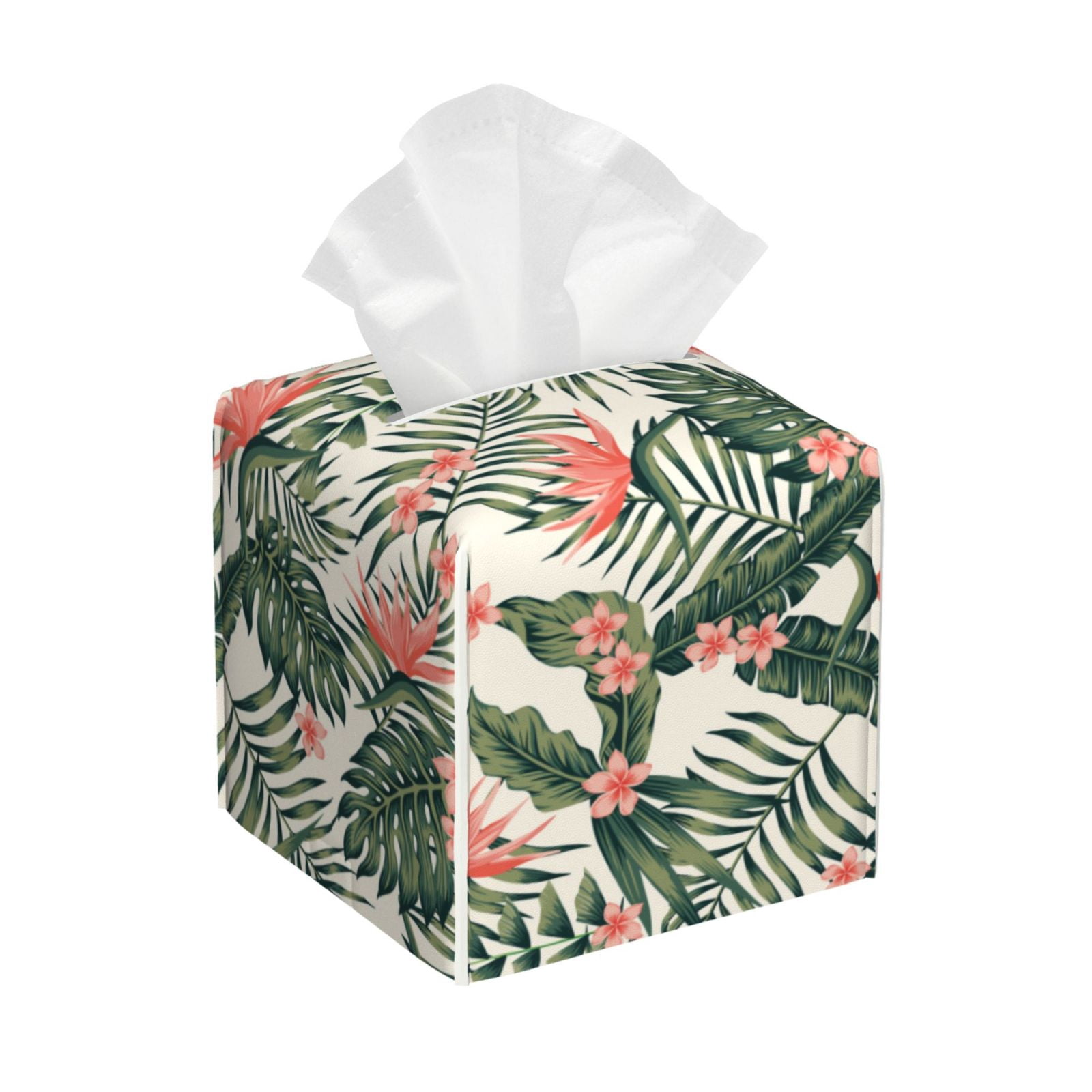Coaee Palm Trees and Tropical for Leather Tissue Box Cover Square ...