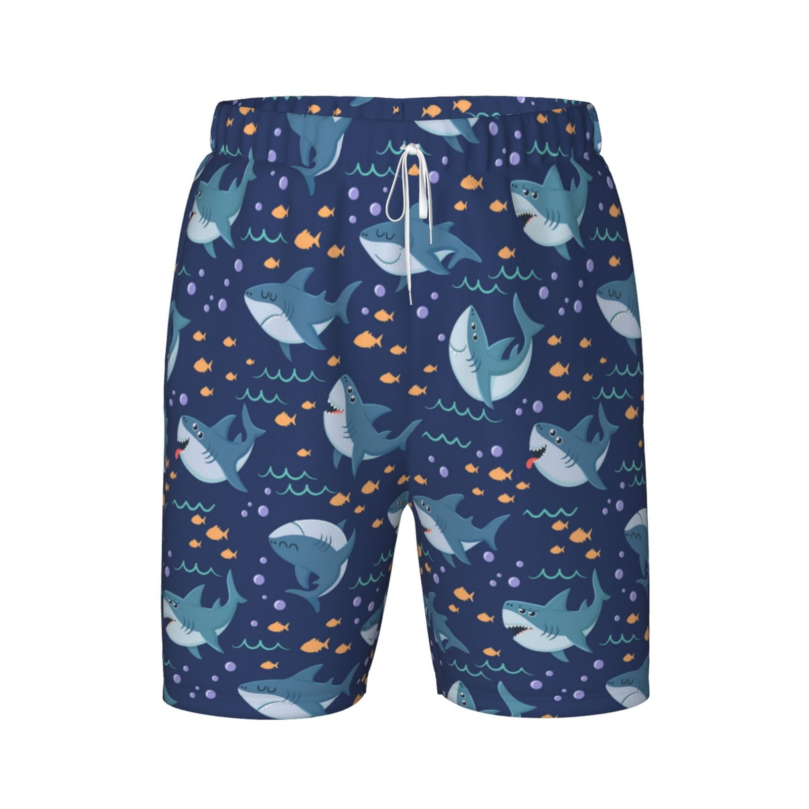 Coaee Party Shark Cut for Boys Swim Trunks Compression Liner Swim ...