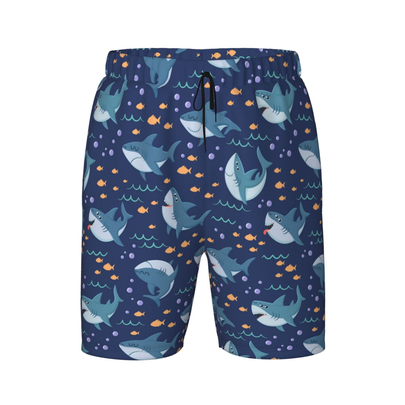 Coaee Party Shark Cut for Boys Swim Trunks Compression Liner Swim ...