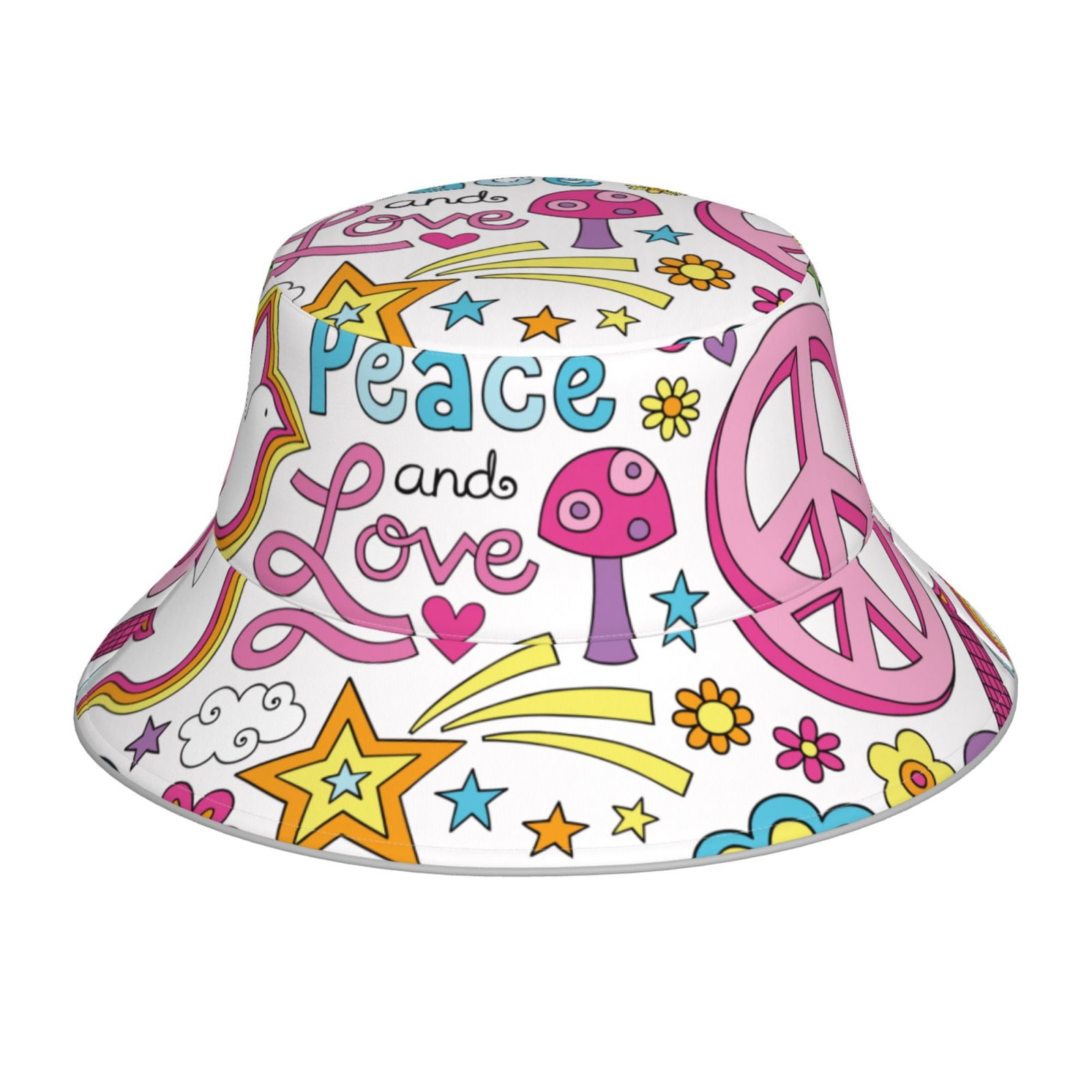 Coaee Peace Love and Dove Flower Power Double-Sided Reflective Strip ...
