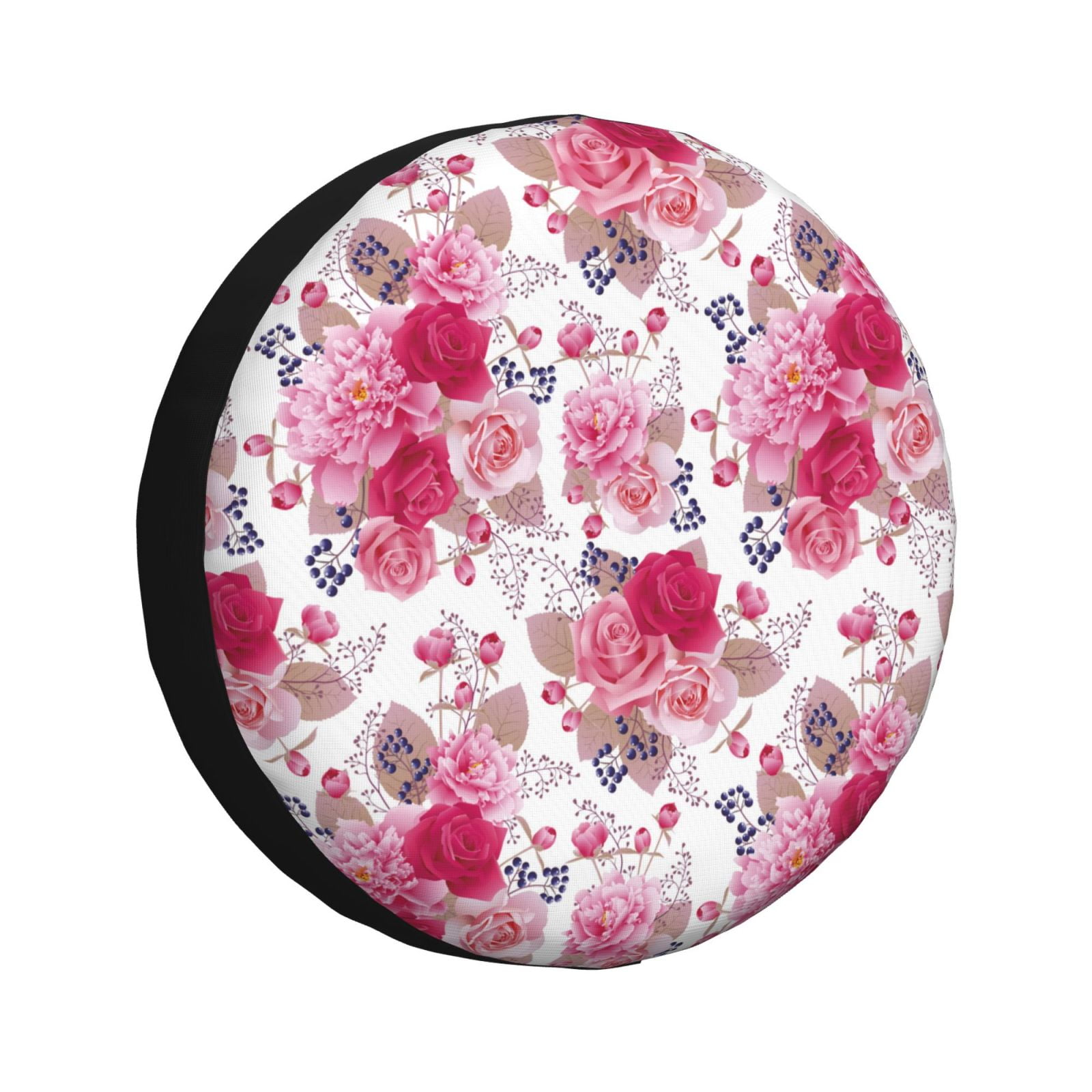 Coaee Peonies And Roses For Car Tire Sun Shield Spare Tire Protective ...