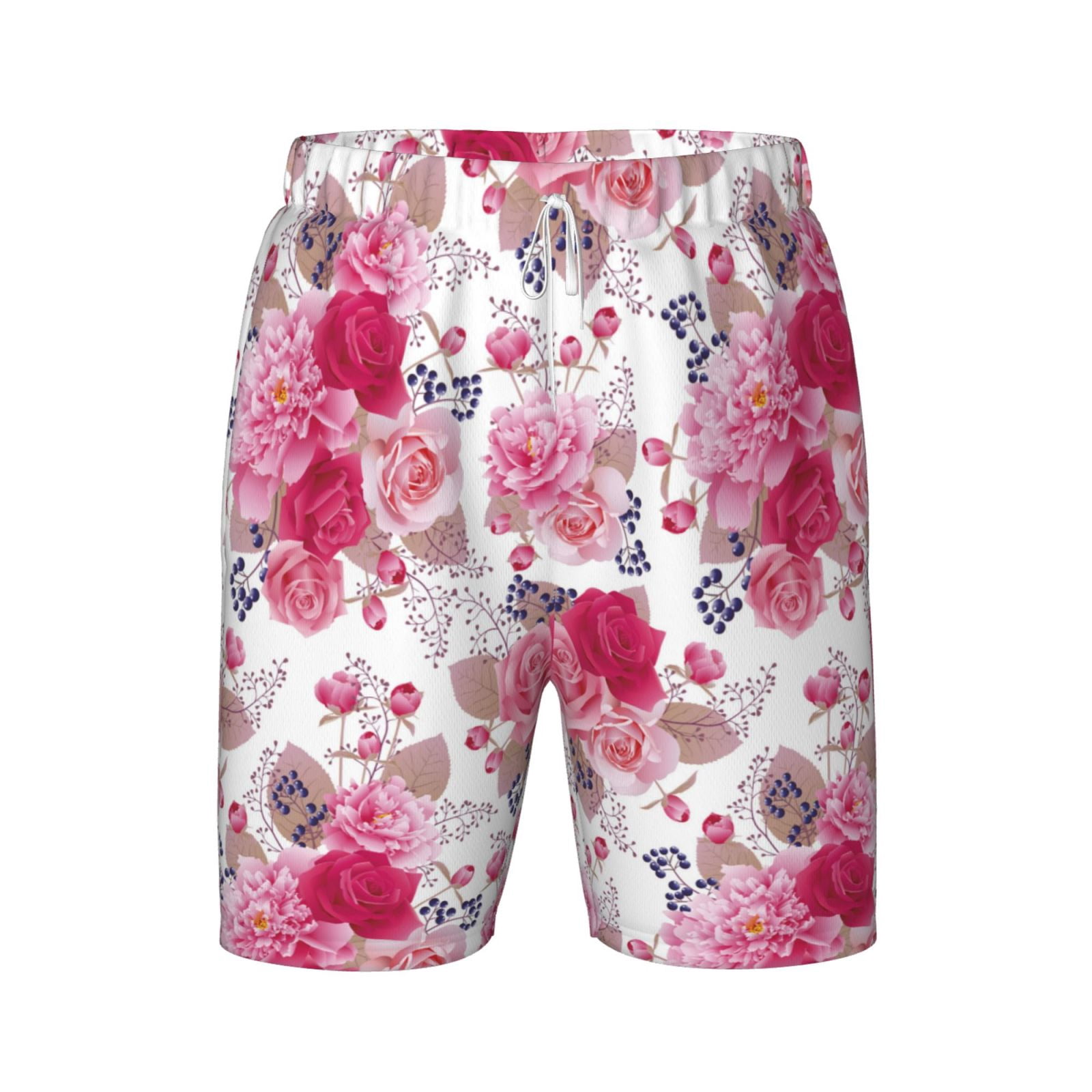 Coaee Peonies And Roses for Boys Swim Trunks Compression Liner Swim ...