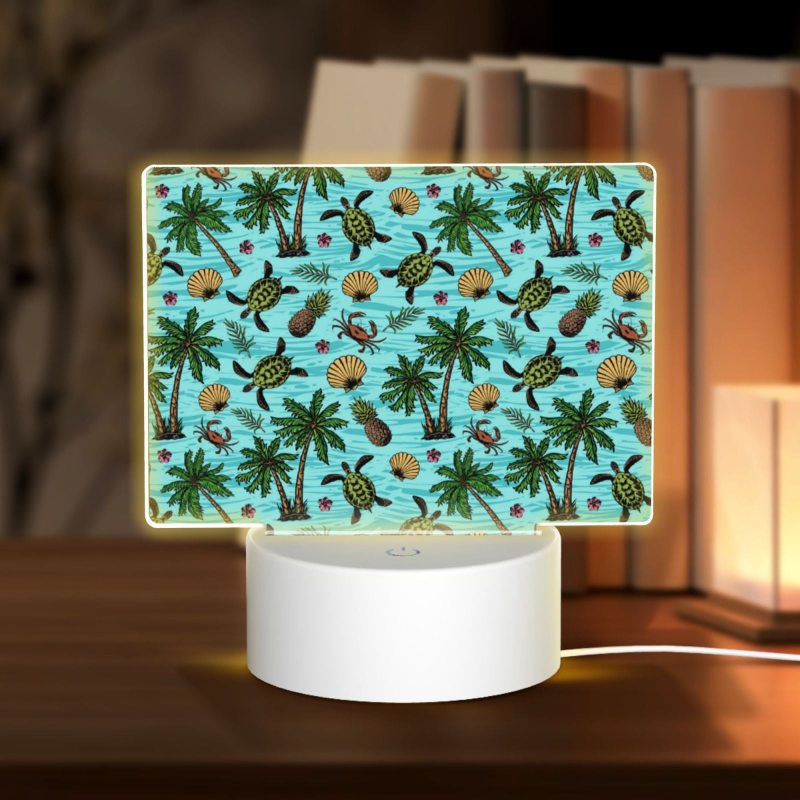Coaee Pineapple Sea Turtle for Rectangular Acrylic LED Desk Lamp 3 ...