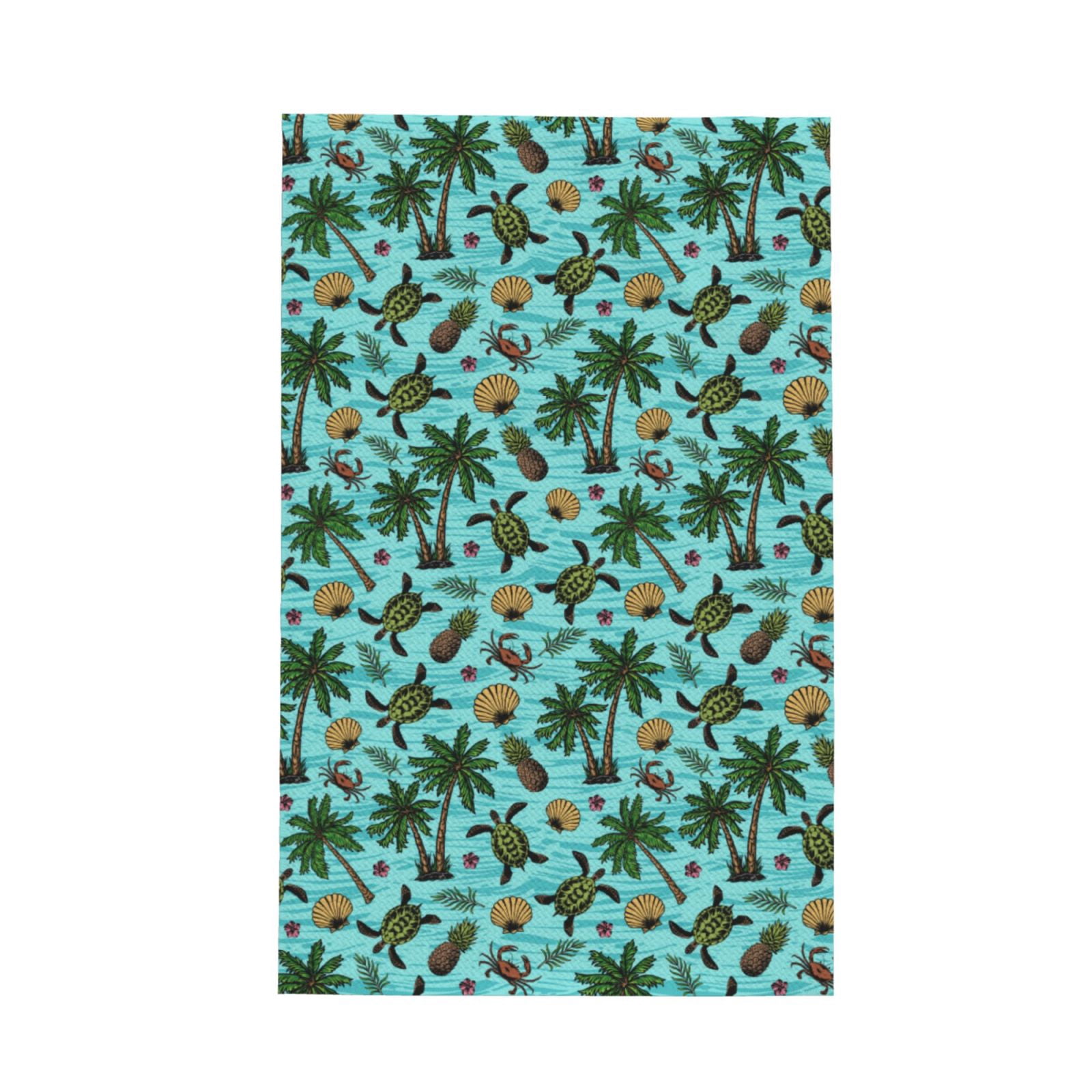 Coaee Pineapple Sea Turtle for Waffle Towels Dish Towels for Kitchen ...