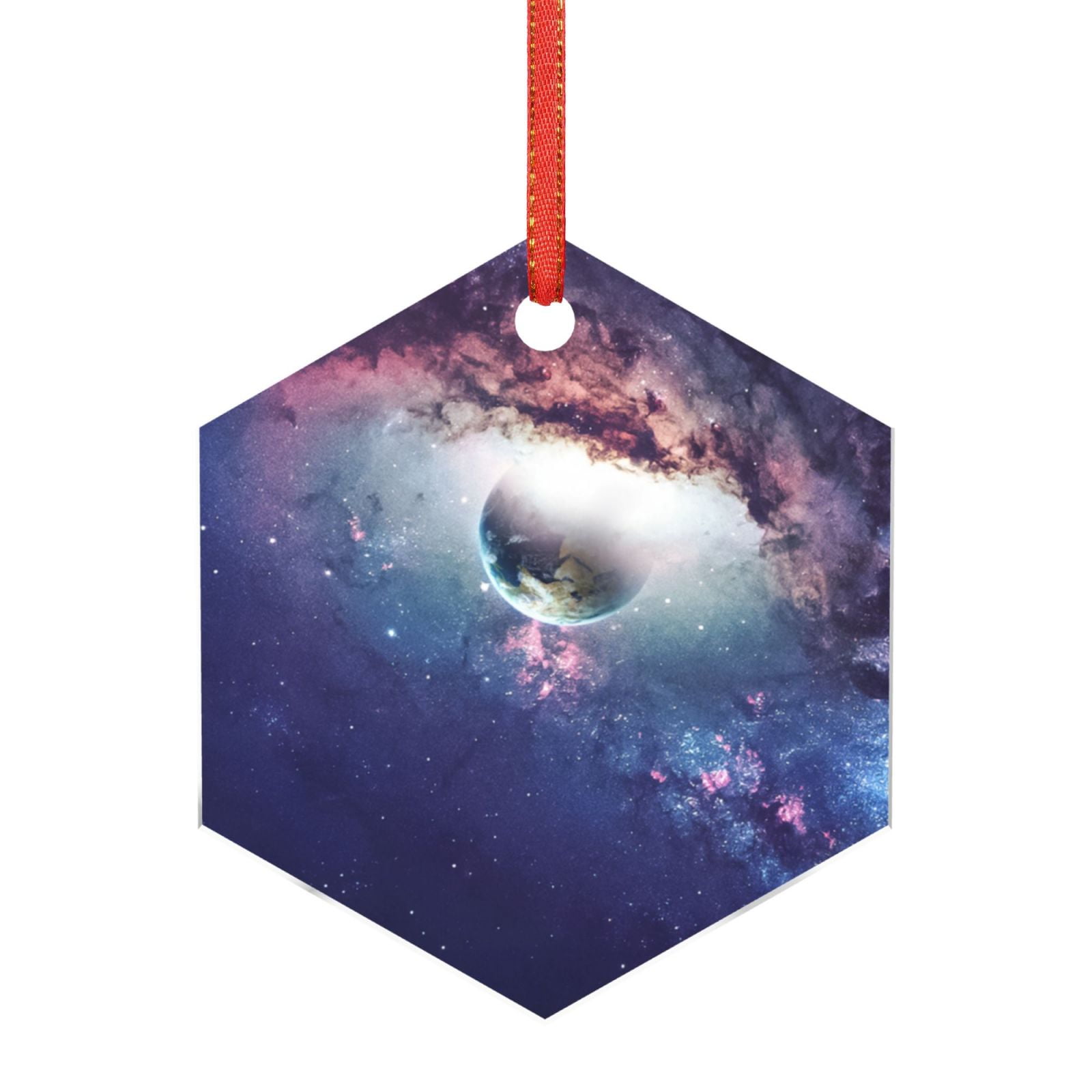 Coaee Planets Stars And Galaxies for Acrylic Ornament Funny Santa Claus ...