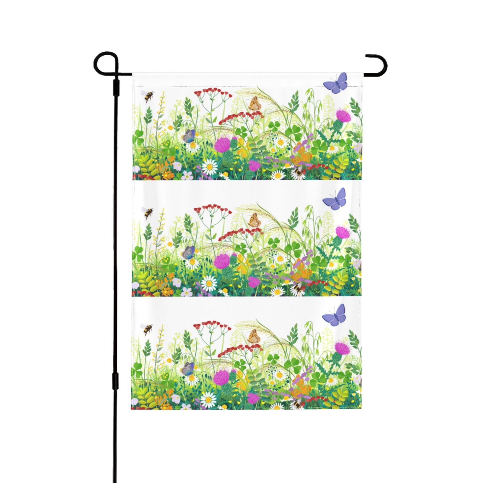 Coaee Plants and Insects Double Sided Garden Flag, Weather Resistant ...