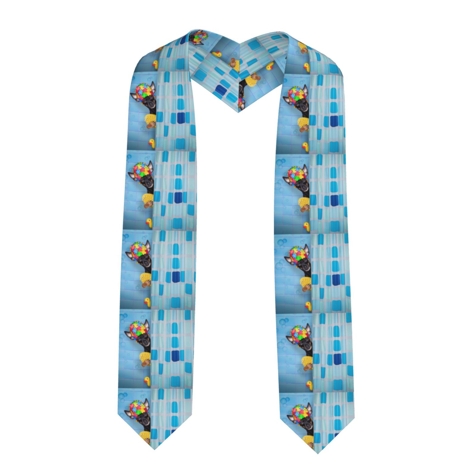 Coaee Prague Ratter Dog in Bathtub Graduation Stole, Unisex, 72" Long ...