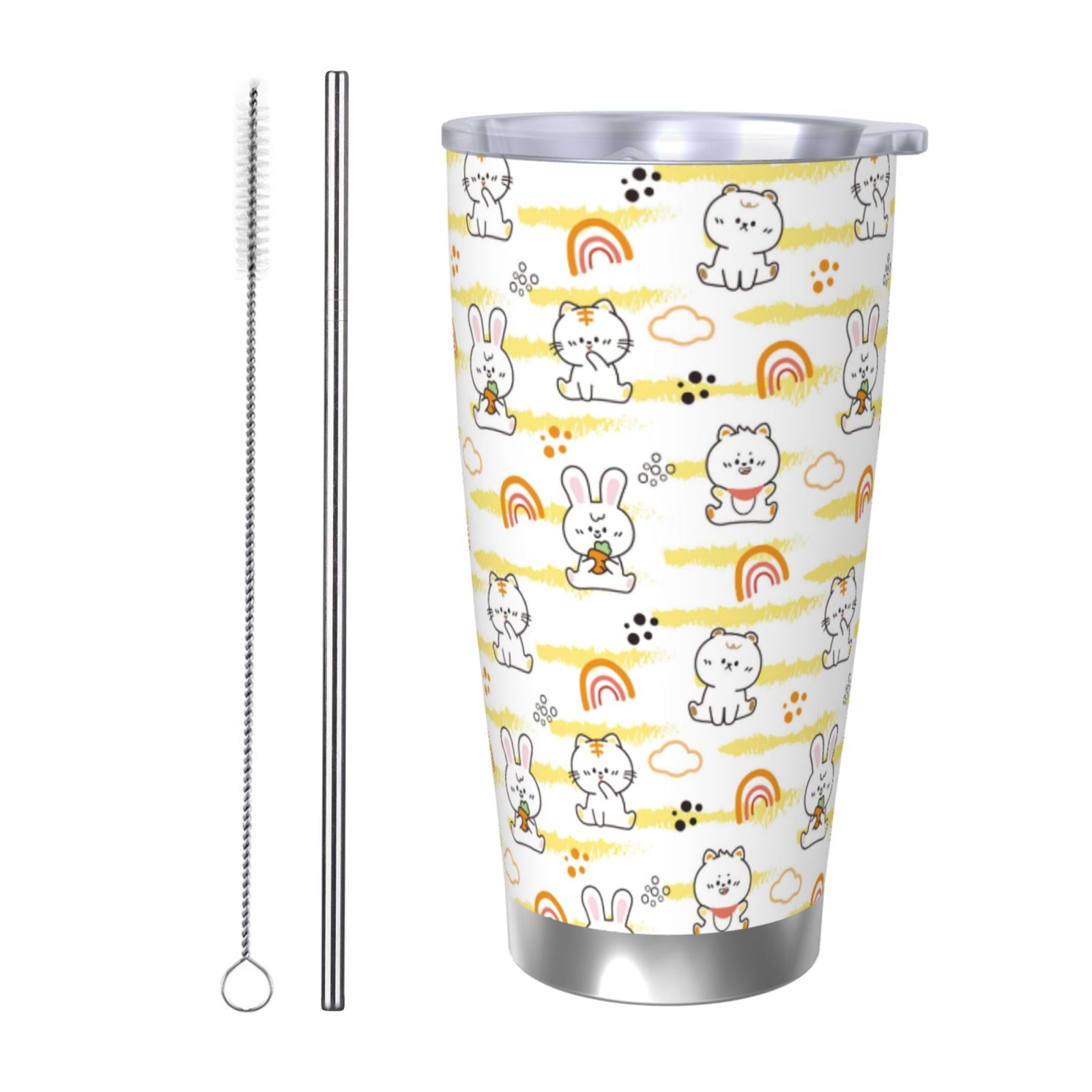 Coaee Rabbit And Milk Tea for 20oz Insulated Kettle Water Bottle For ...