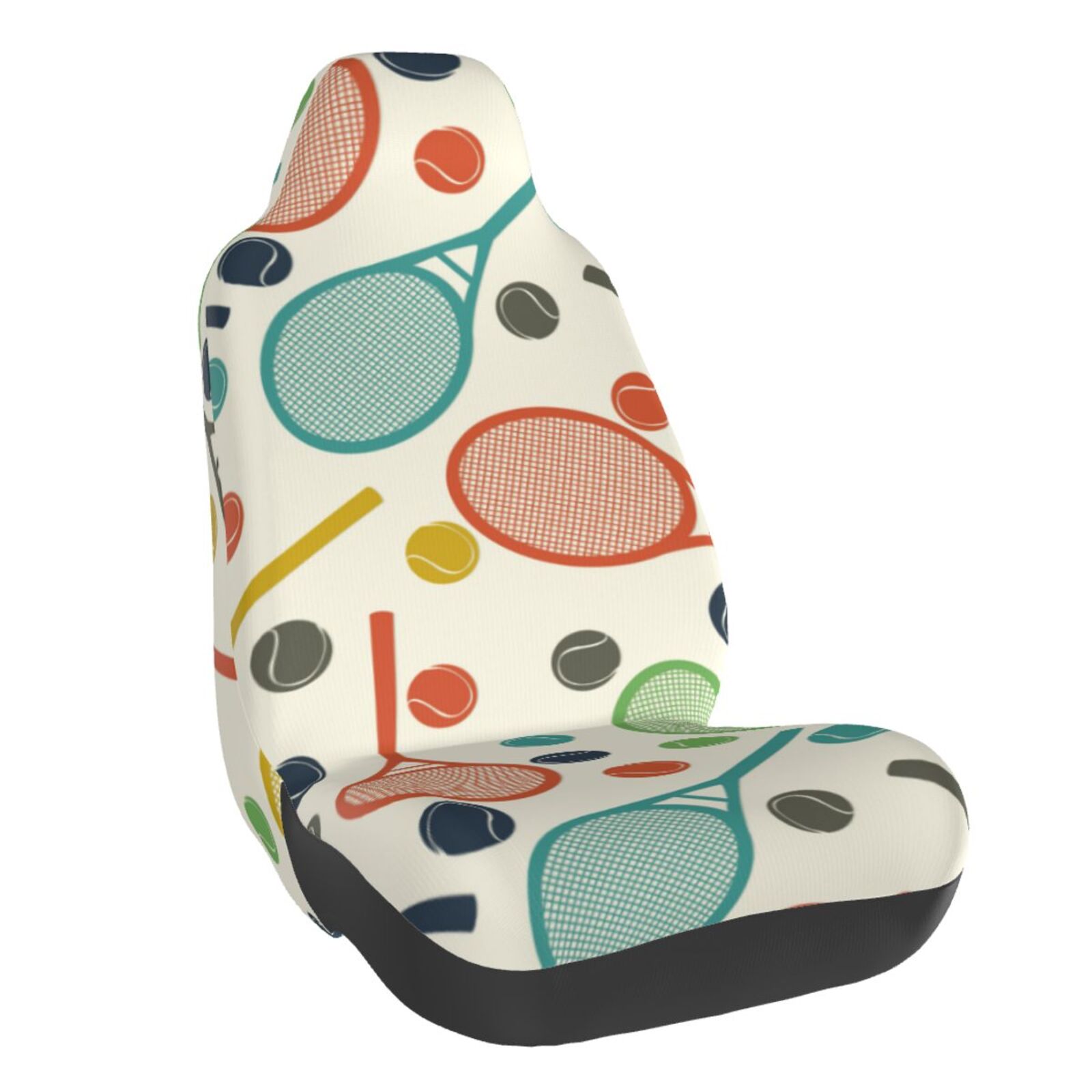 Coaee Racket and Tennis Ball for Front Car Seat Covers Automotive Seat ...