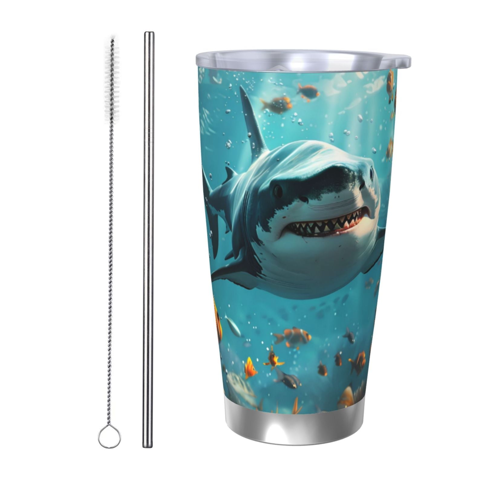 Coaee Realistic Ocean Shark for 20oz Insulated Kettle Water Bottle For ...