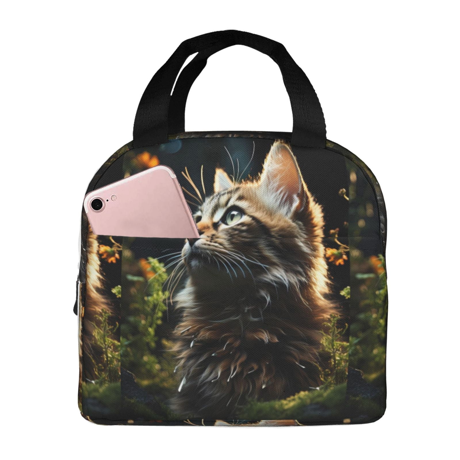 Coaee Realistic Style Cute Cat for Reusable Thermal Soft Leakproof ...
