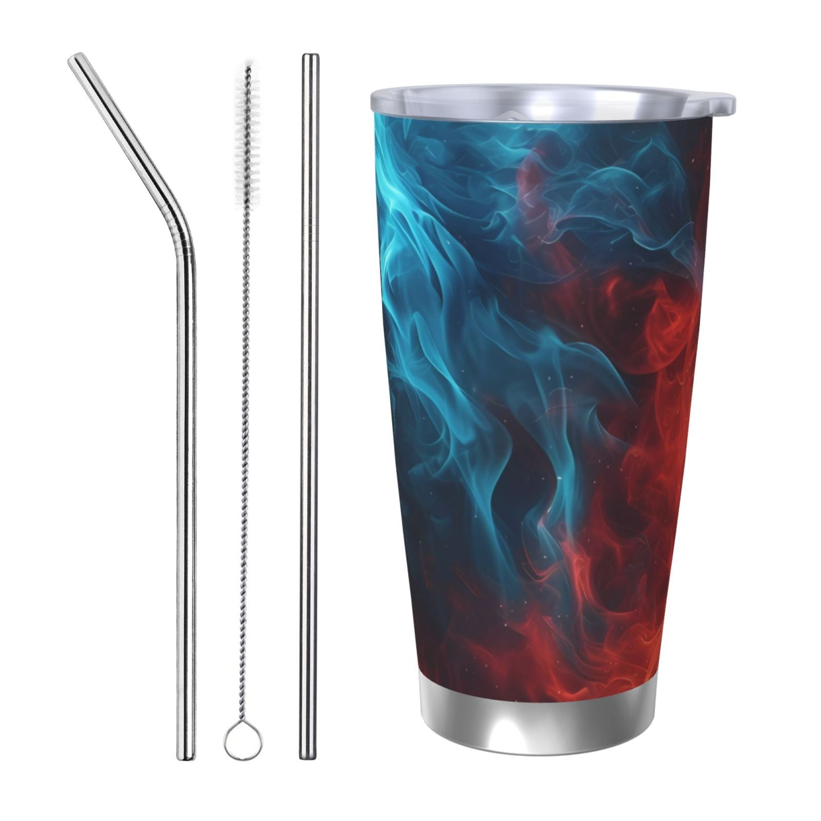 Coaee Red And Blue Fire for 20oz Insulated Kettle Water Bottle For ...