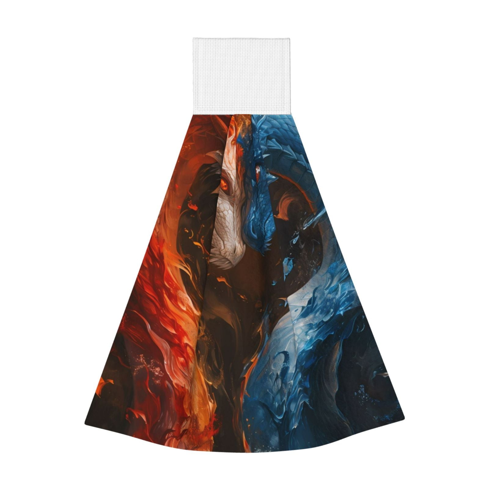 Coaee Red And Blue Fire Dragon F for Fast Absorbent Hanging Towels with ...