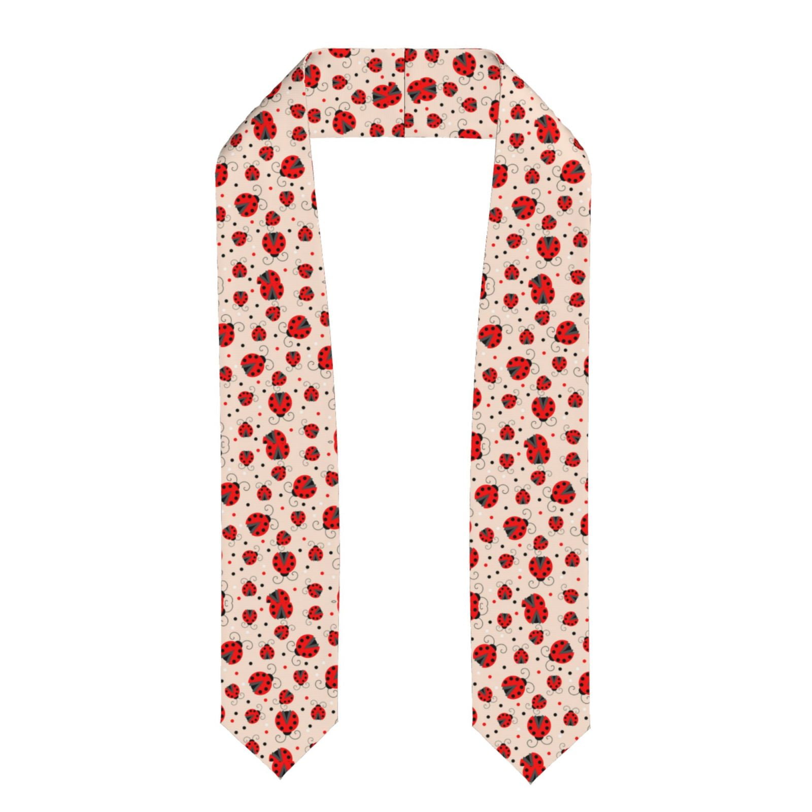 Coaee Red Ladybug Graduation Stole, Unisex, 72" Long Graduation Stole ...
