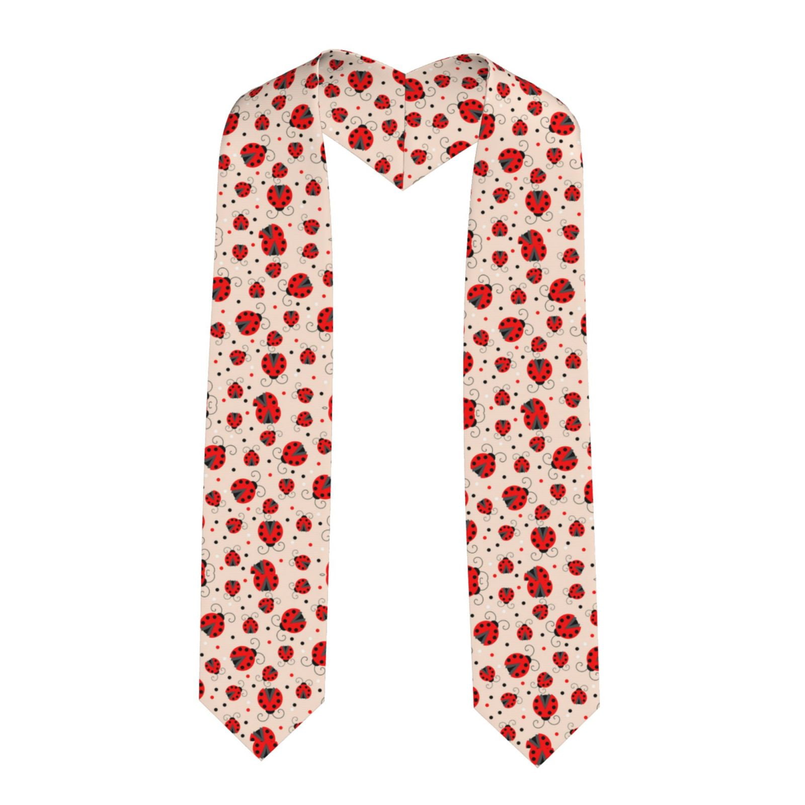 Coaee Red Ladybug Graduation Stole, Unisex, 72" Long Graduation Stole ...
