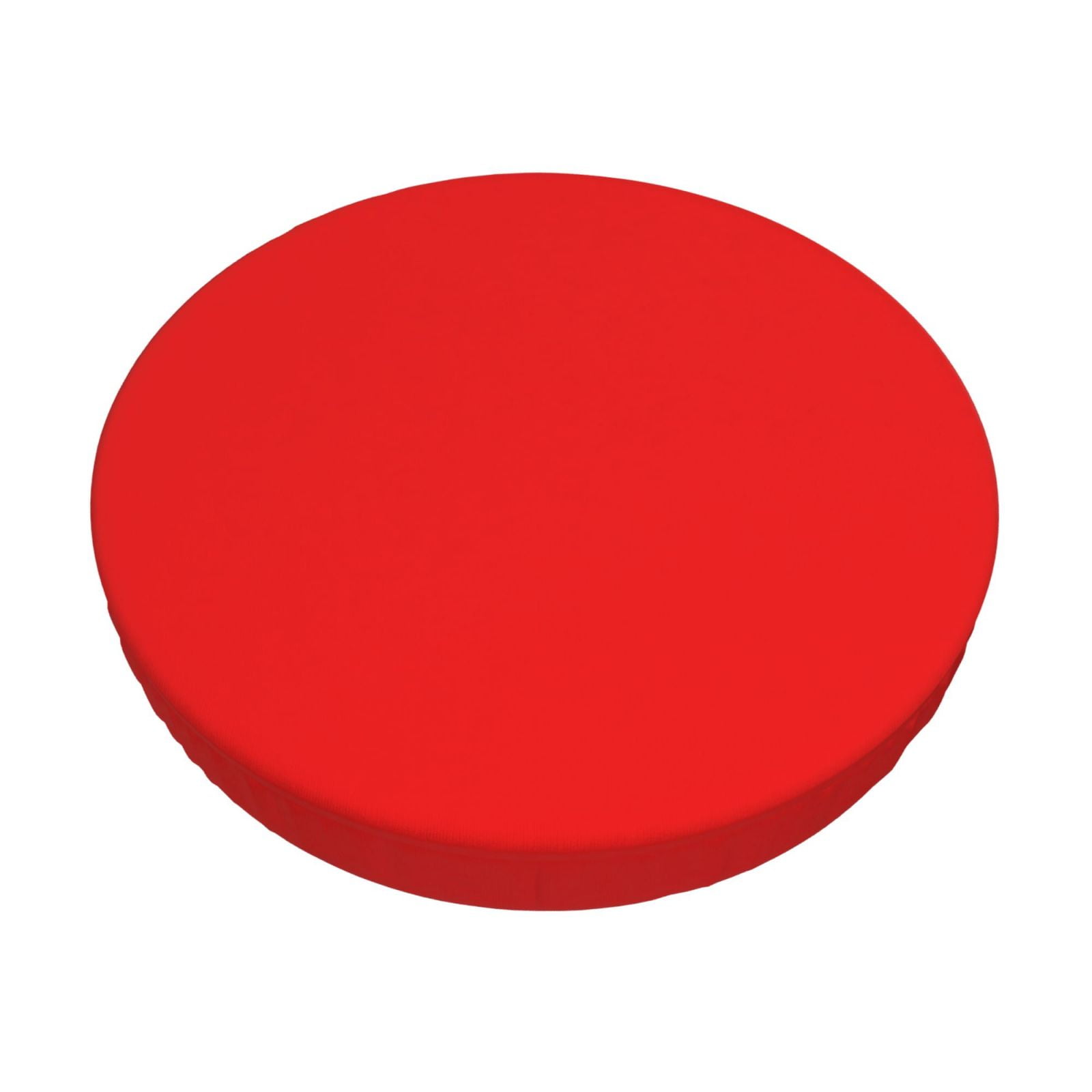 Coaee Red Round Bar Stool Seat Covers Washable Stool Cushion Covers ...