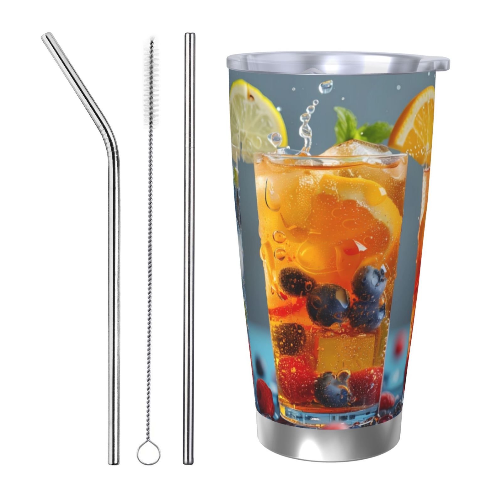 Coaee Refreshing Fruit Infused Drinks for 20oz Insulated Kettle Water Bottle For Running Hiking ...