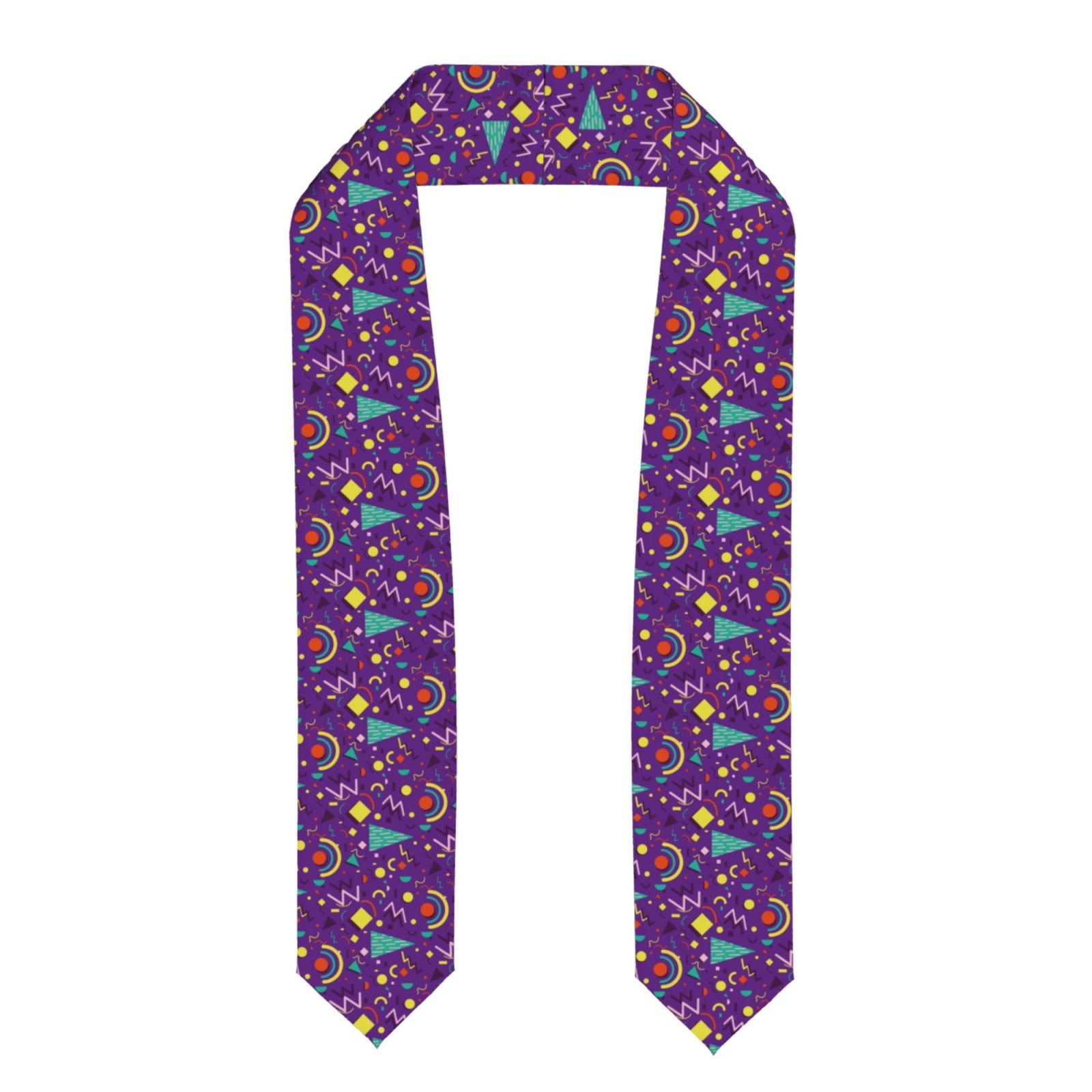 Coaee Retro 80s Style Graduation Stole, Unisex, 72" Long Graduation ...