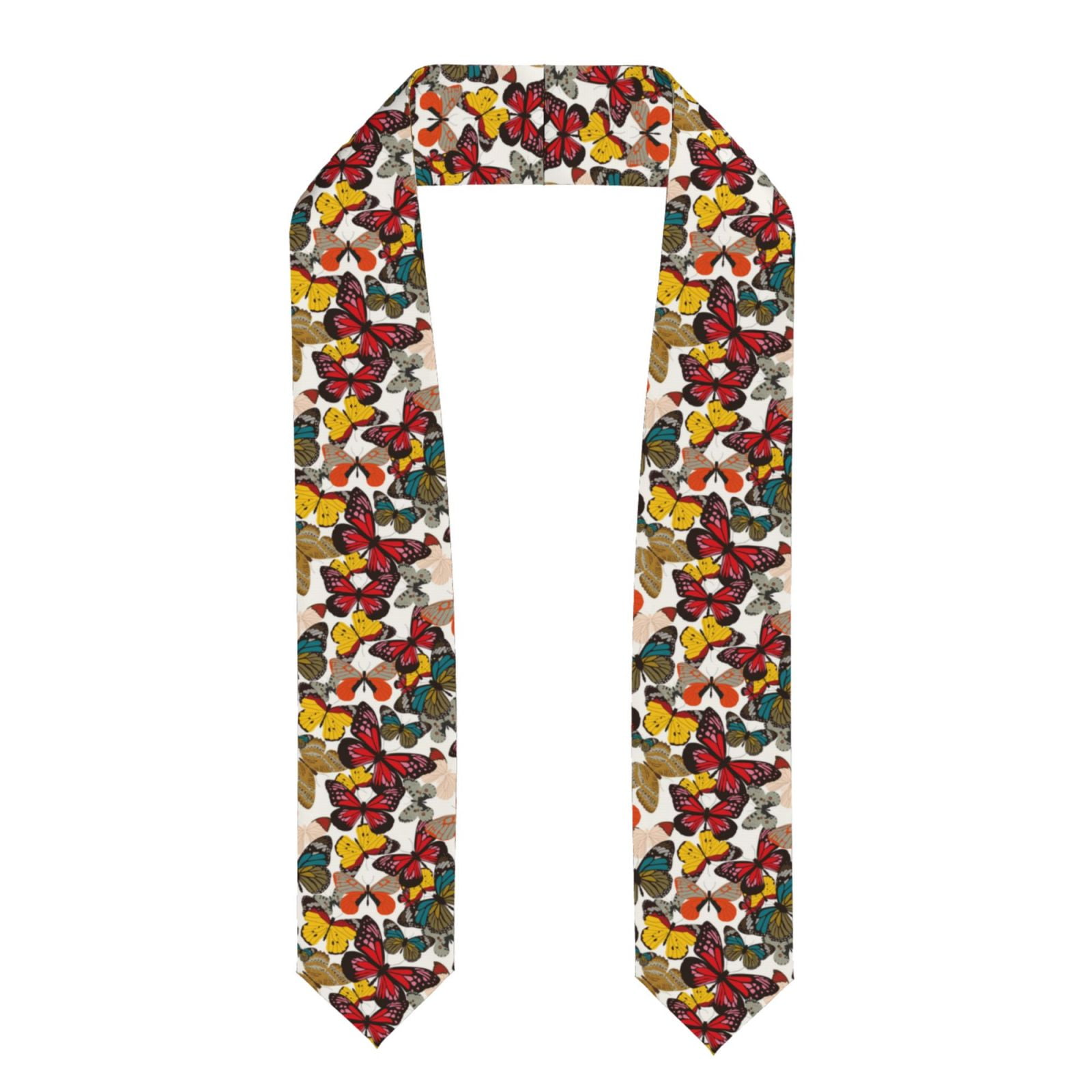 Coaee Retro Floral Butterfly Graduation Stole, Unisex, 72" Long ...