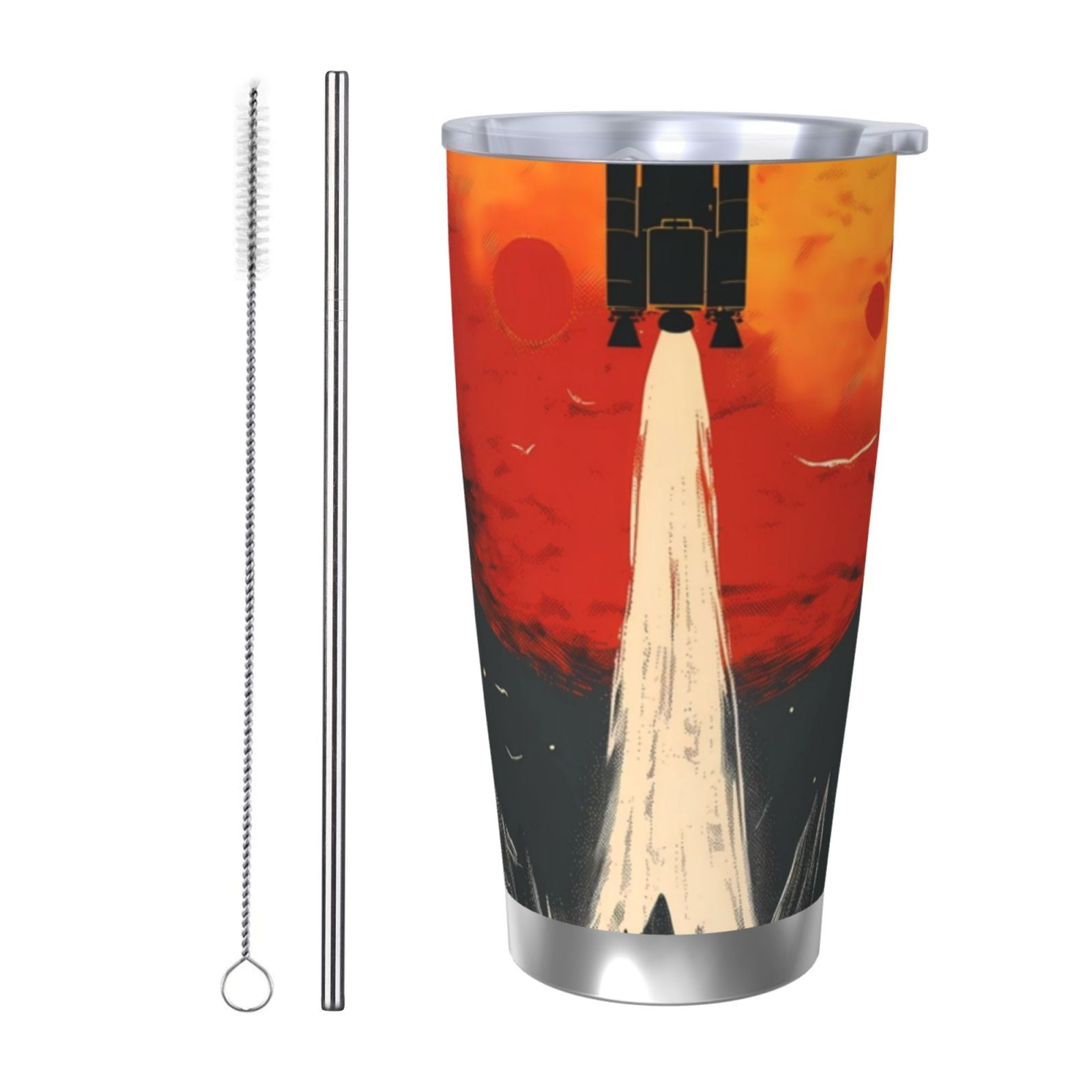 Coaee Retro Space Rocket Launch for 20oz Insulated Kettle Water Bottle ...