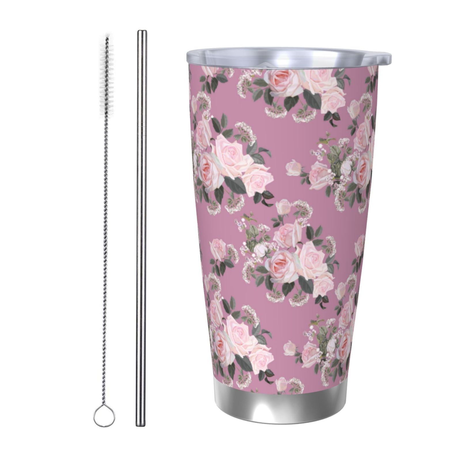 Coaee Rose Flowers for 20oz Insulated Kettle Water Bottle For Running ...