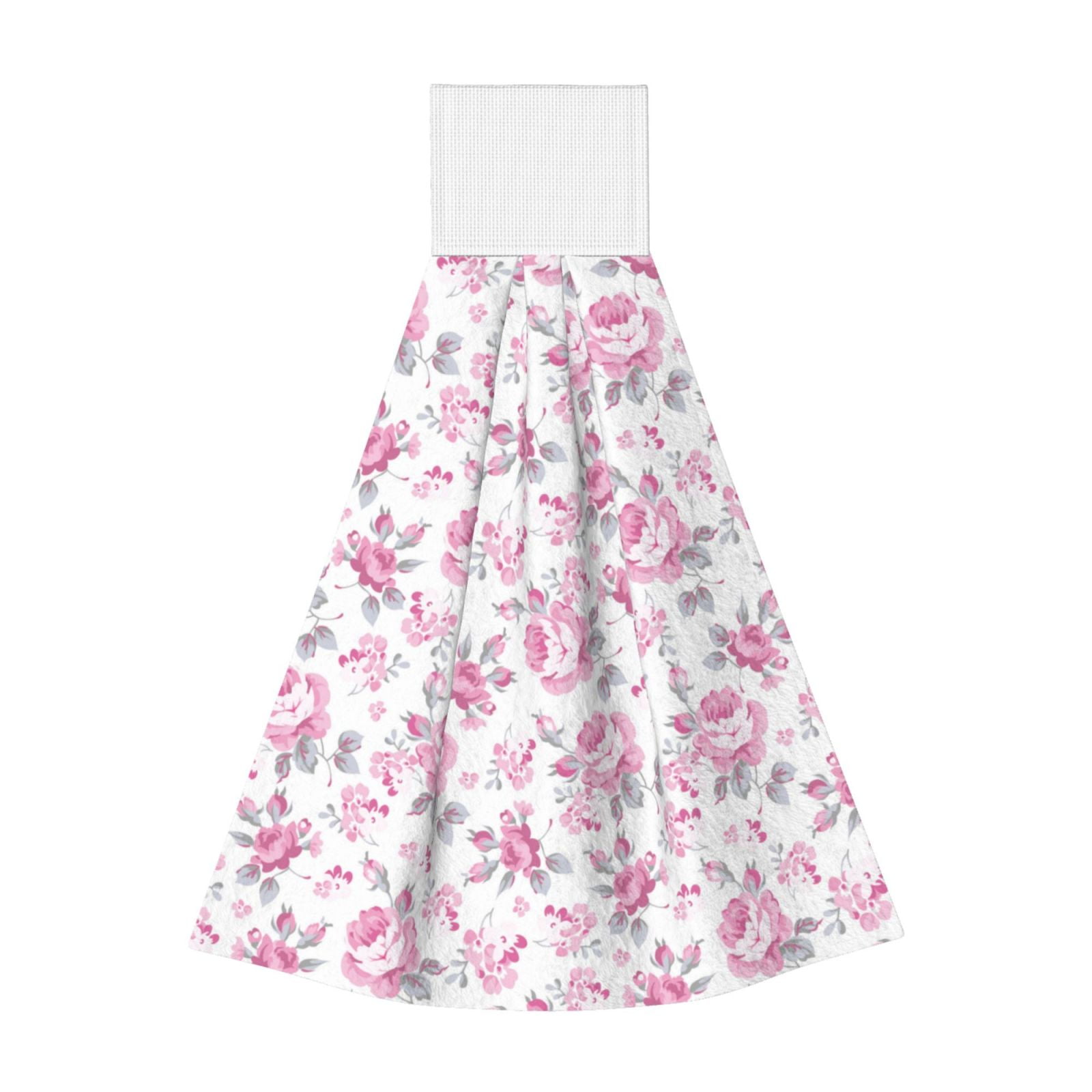 Coaee Rose Flowers for Fast Absorbent Hanging Towels with Velcro for ...