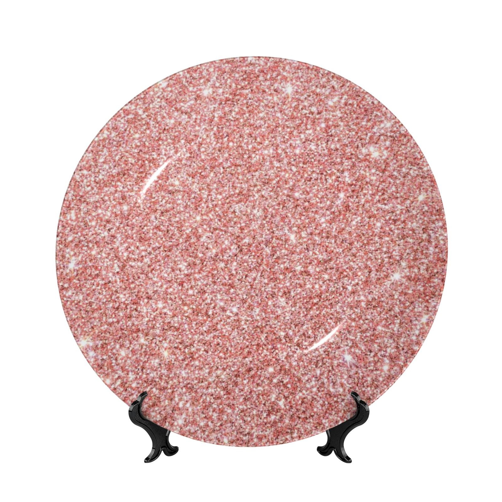 Coaee Rose Gold Glitter for Bone China Decorative Plate Decorative ...