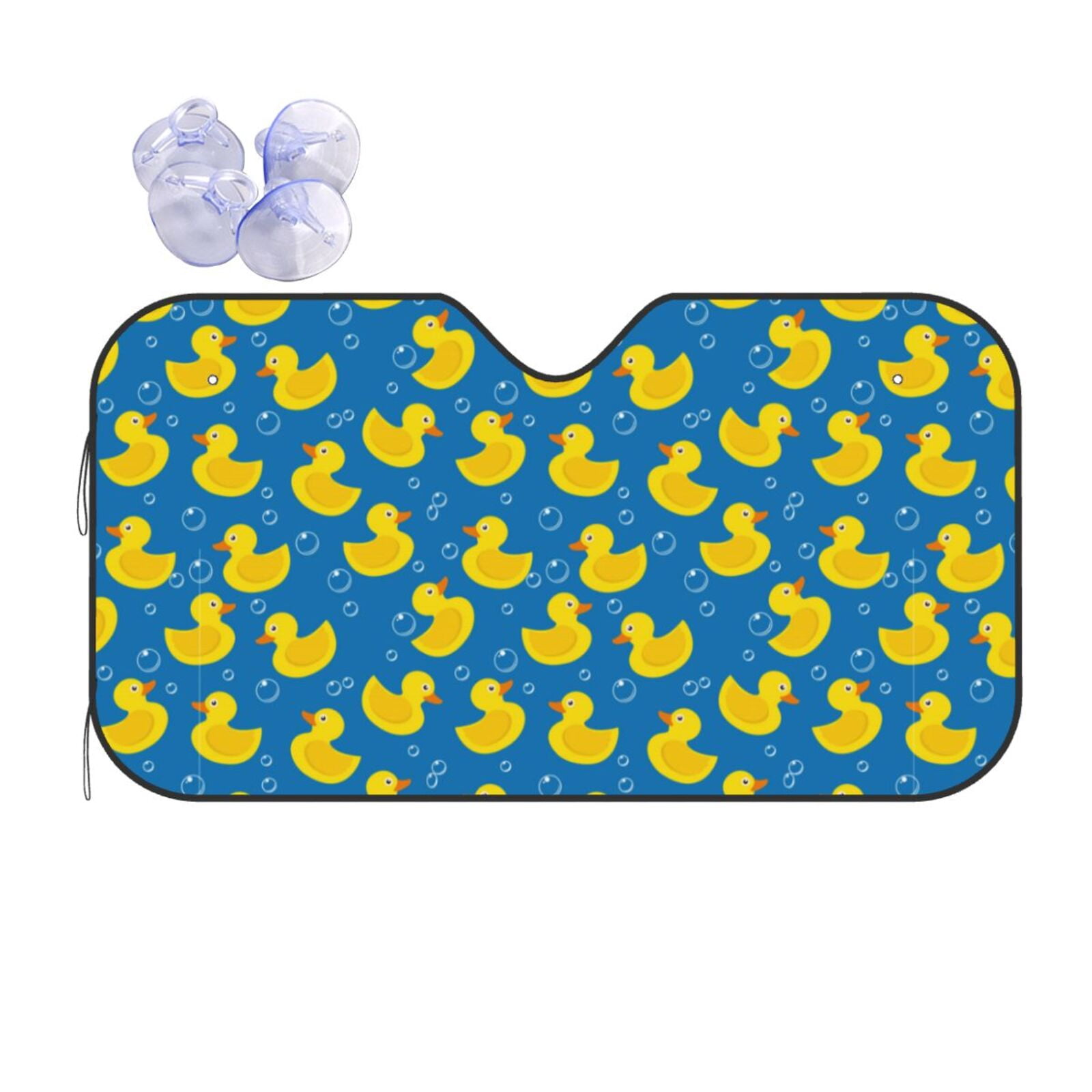 Coaee Rubber Duck Print Car Sunshade Windshield Sun Shade Reflect UV ...