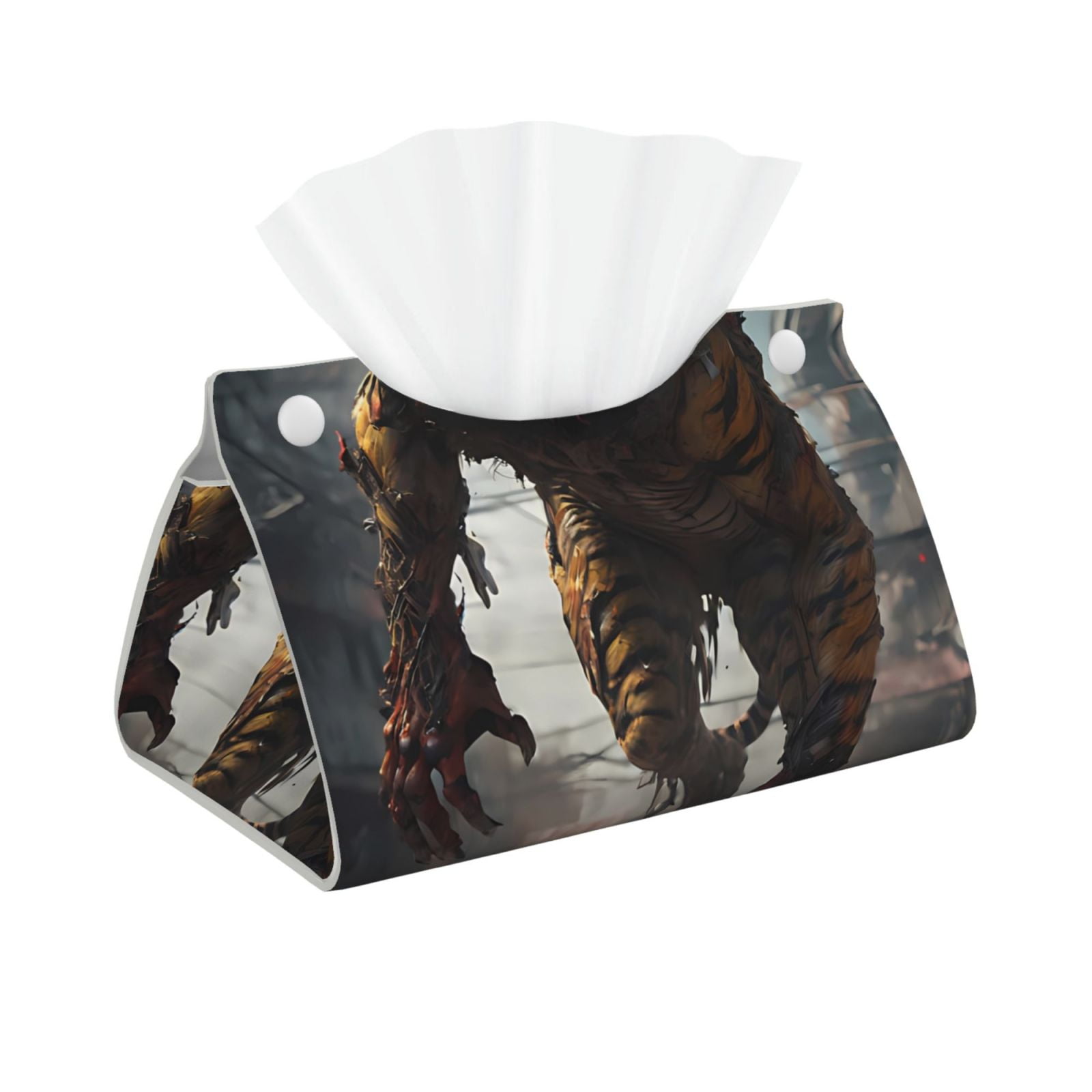 Coaee Ruins Tiger Warrior for Large Tissue Box Cover Rectangular for ...