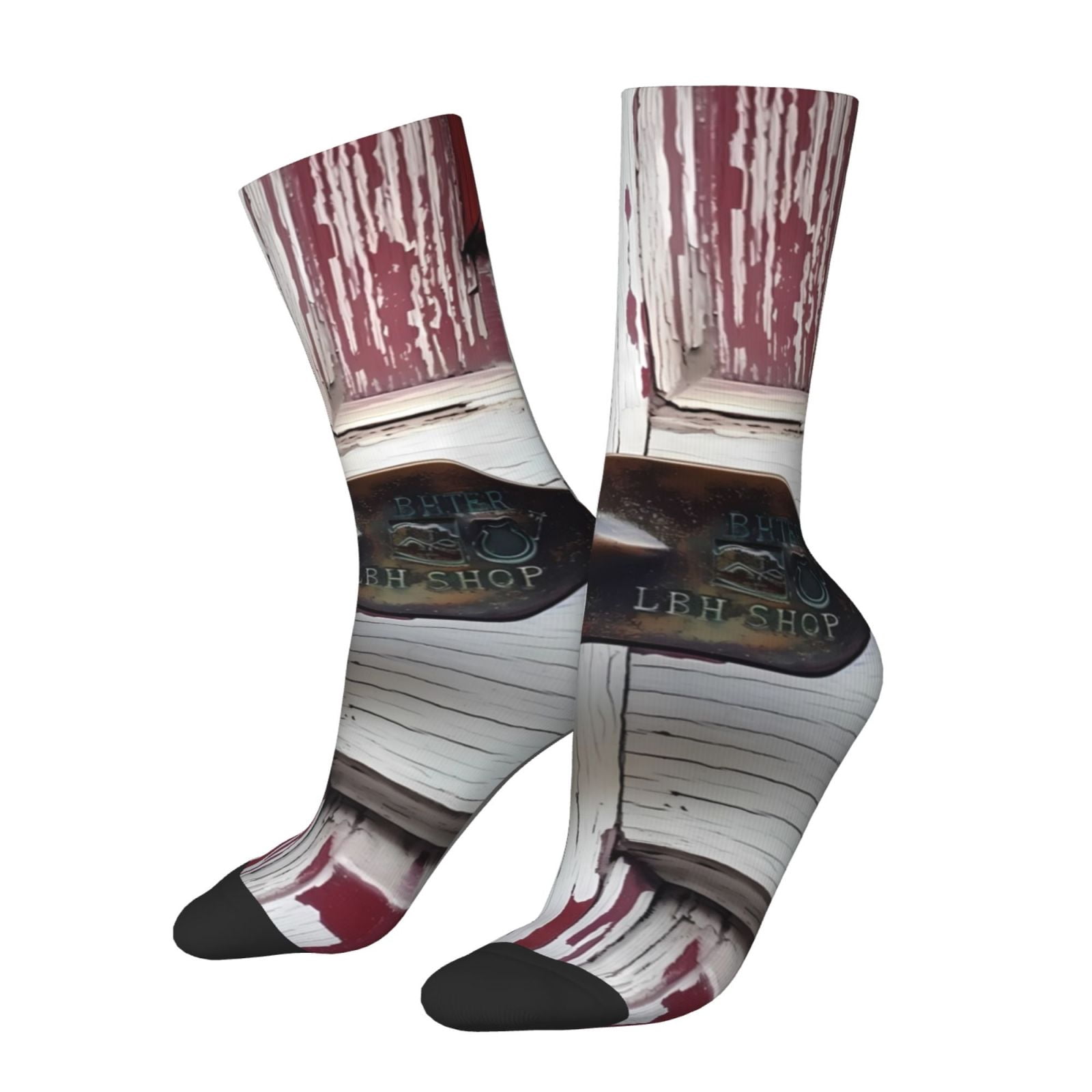 Coaee Rustic Door Handle Closeup Socks, Stylish Sports Mid-Tube Socks ...