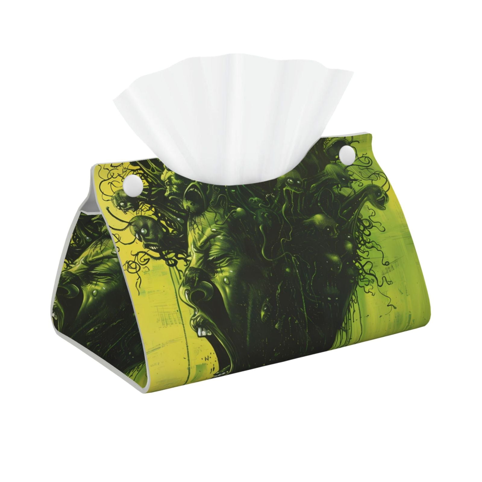 Coaee Screaming Horror Art for Large Tissue Box Cover Rectangular for ...